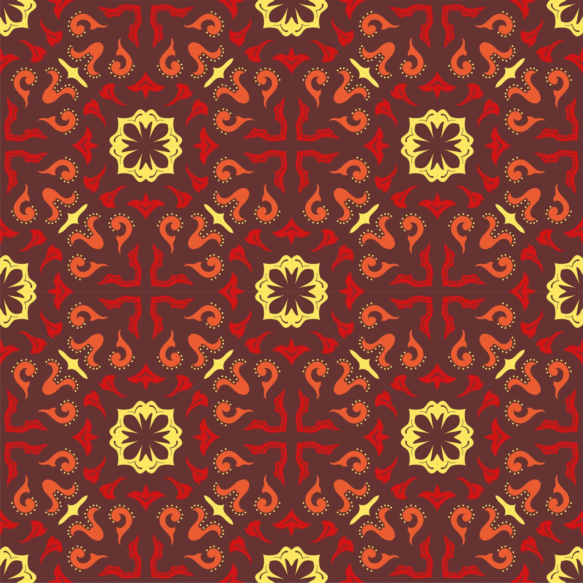 Three colors pattern ornament shape. Simple seamless abstract ...