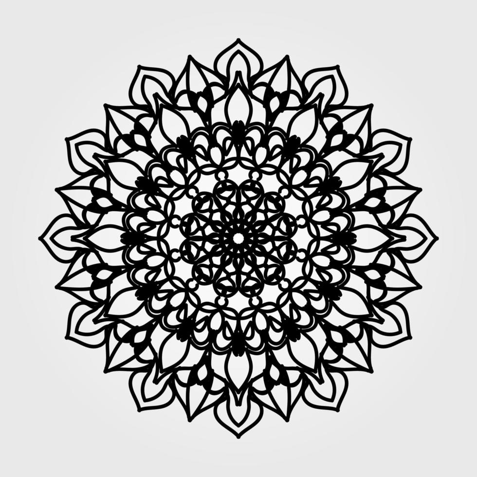 Decorative background with ornamental round pattern 4336356 Vector Art ...