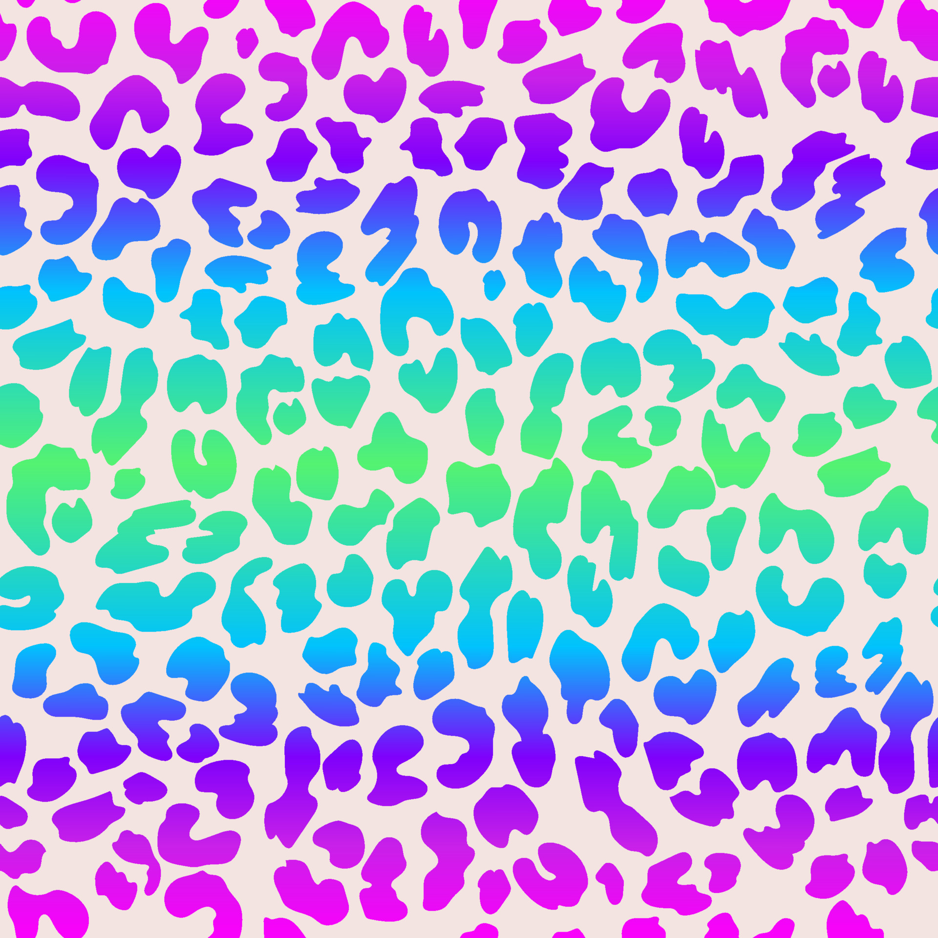 Neon leopard seamless pattern. Rainbow-colored spotted background ...