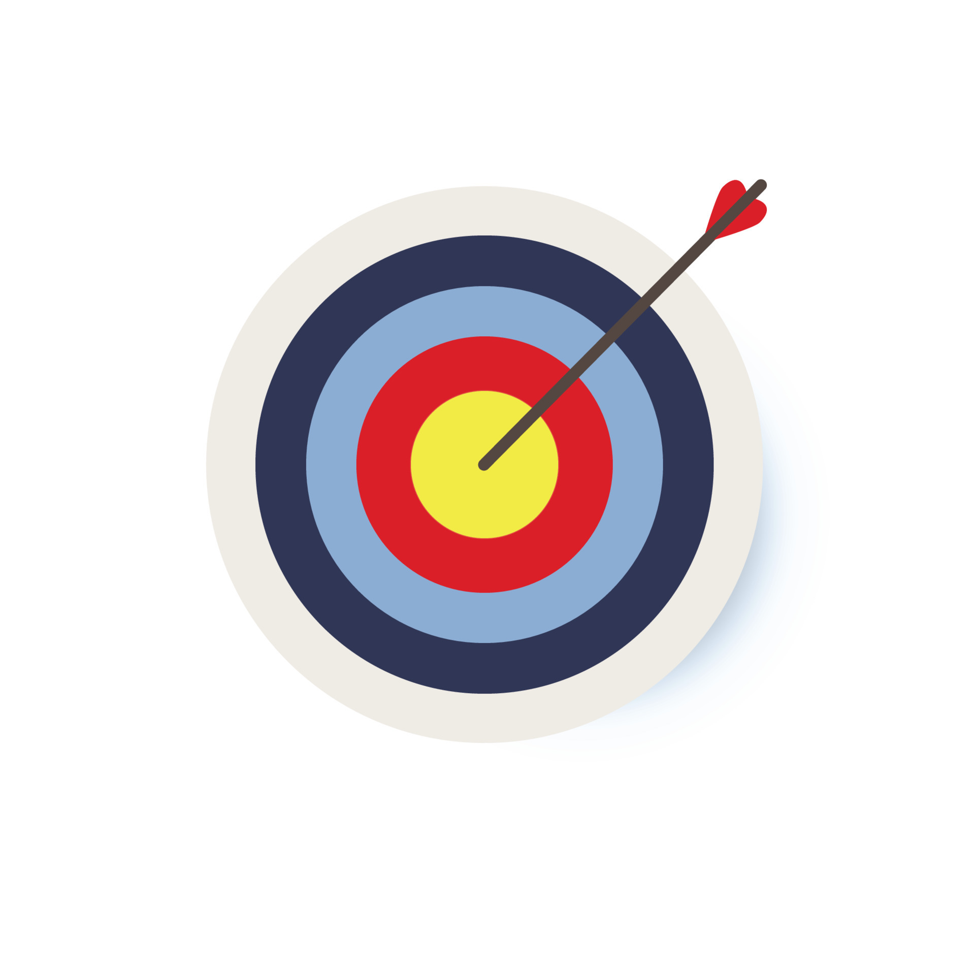 Target with an arrow flat icon concept market goal. Concept target ... Target with an arrow flat icon concept market goal. Concept target ...