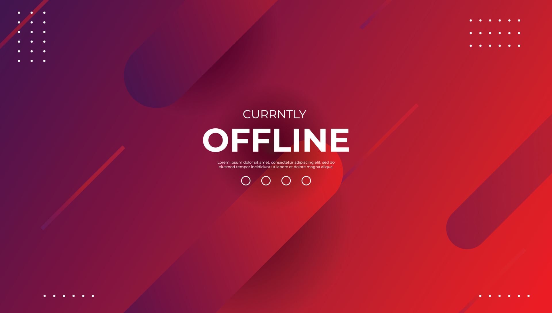 Currently offline twitch banner background vector template. Liquid ... Currently offline twitch banner background vector template. Liquid ...