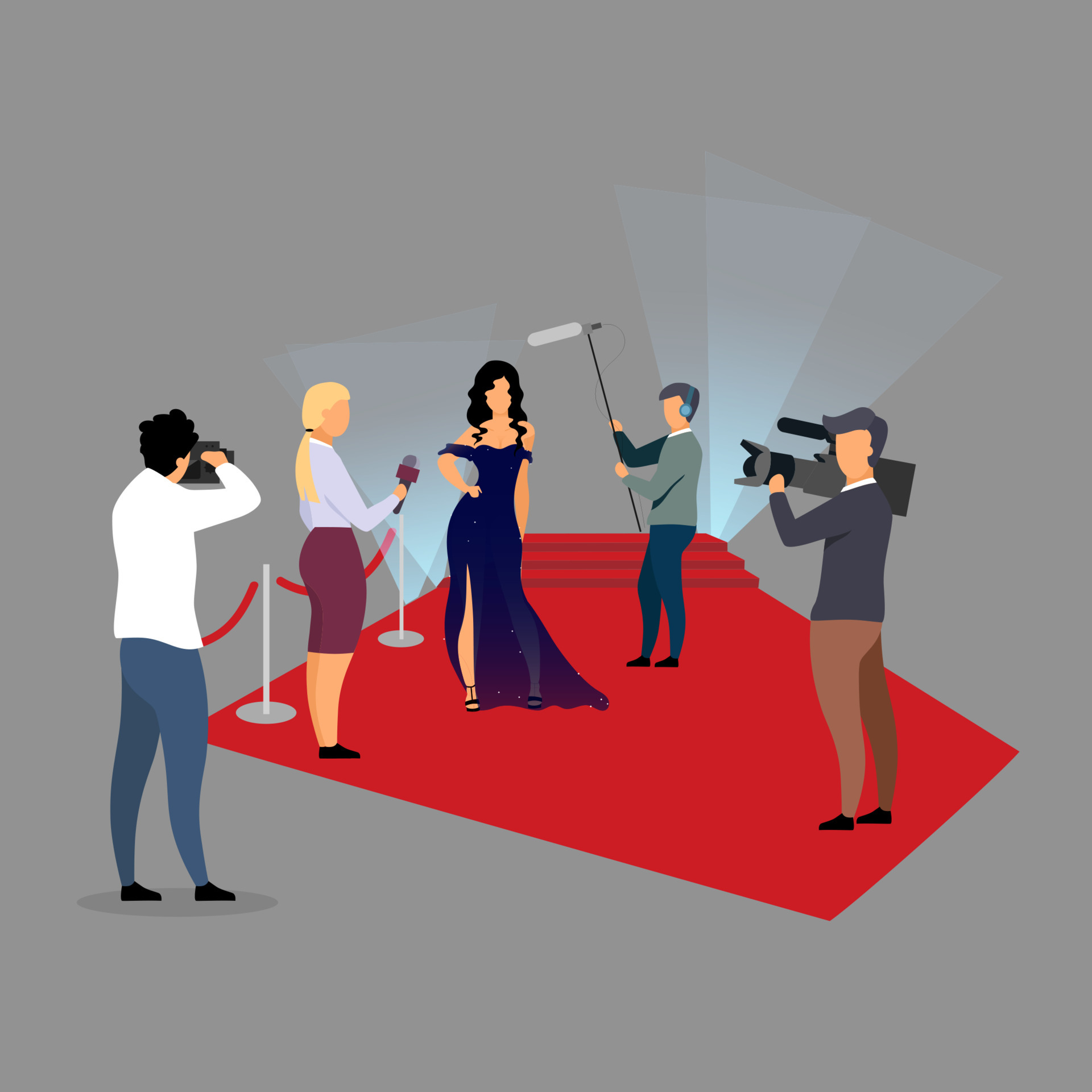 Paparazzi Red Carpet Clipart