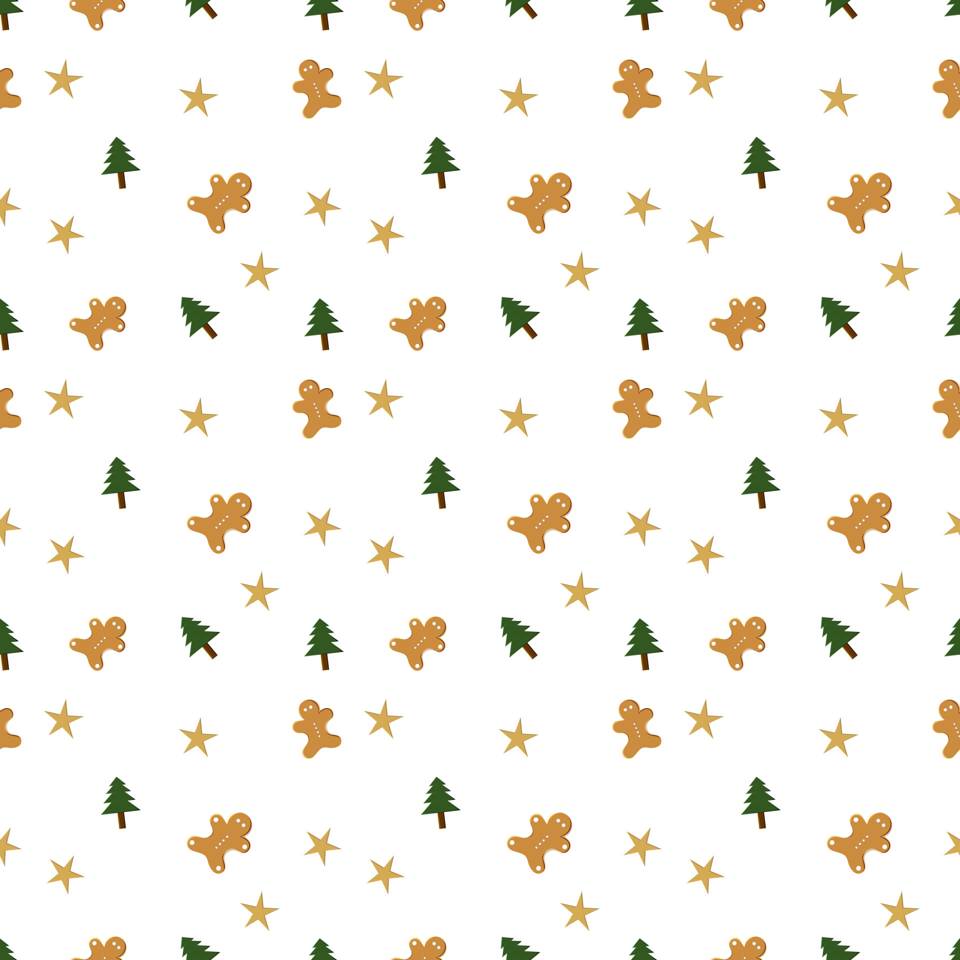 Christmas vector repeat pattern, simple Christmas theme vector repeat ...