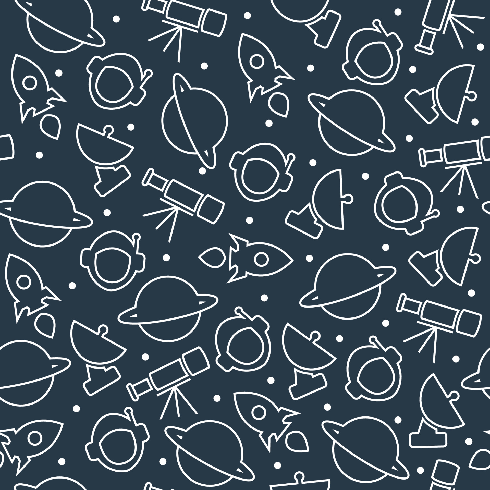 Space abstract seamless pattern vector design illustration 4397469 ...