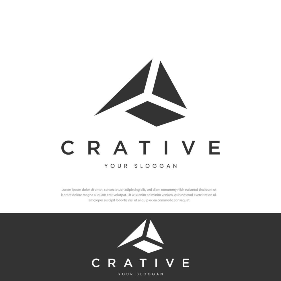 simple abstract logo vector icon isolated geometric direction 4397645 ...