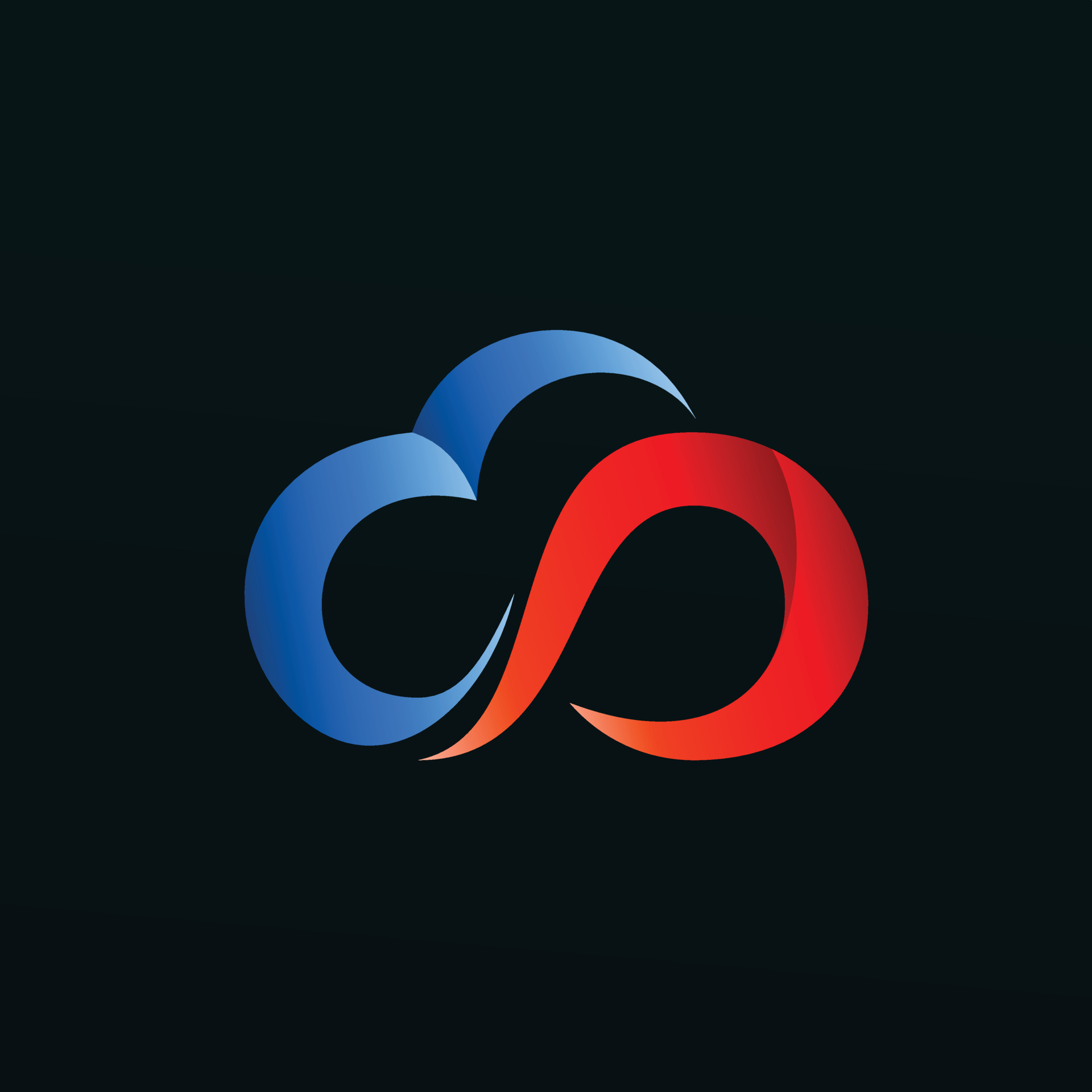 cloud infinity logo vector 4404930 Vector Art at Vecteezy