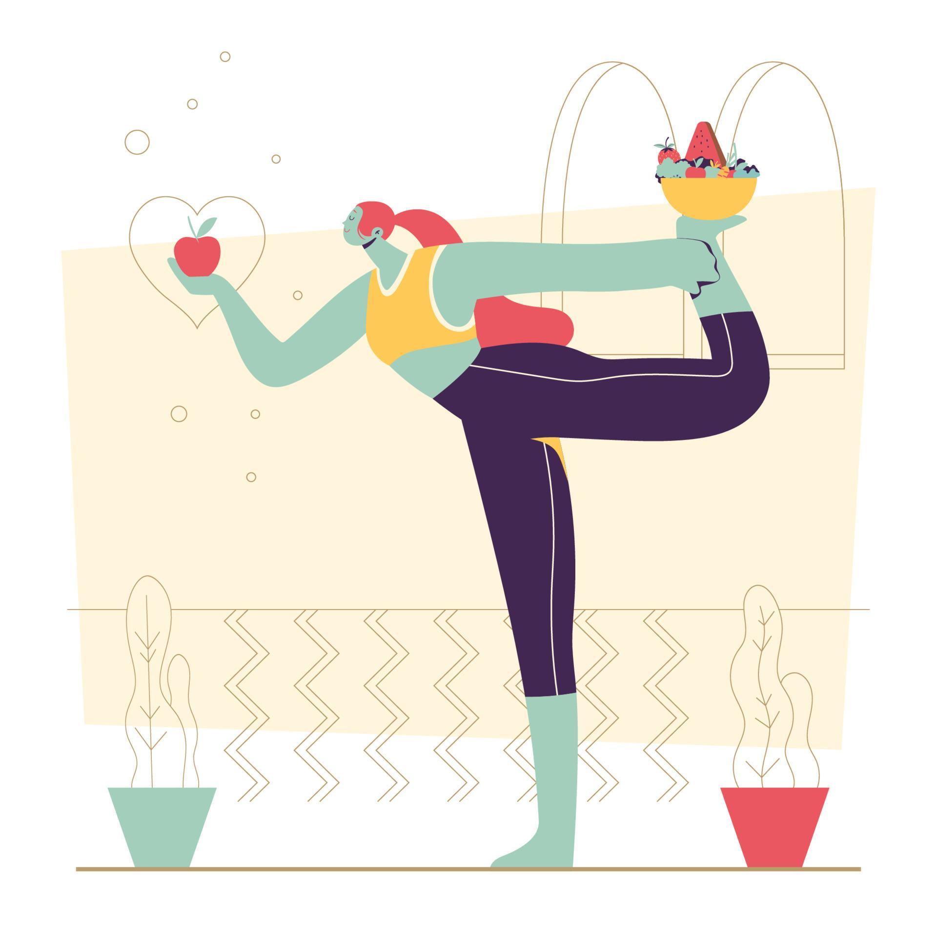 Healthy Food And Balanced Diet Concept 4409660 Vector Art at Vecteezy