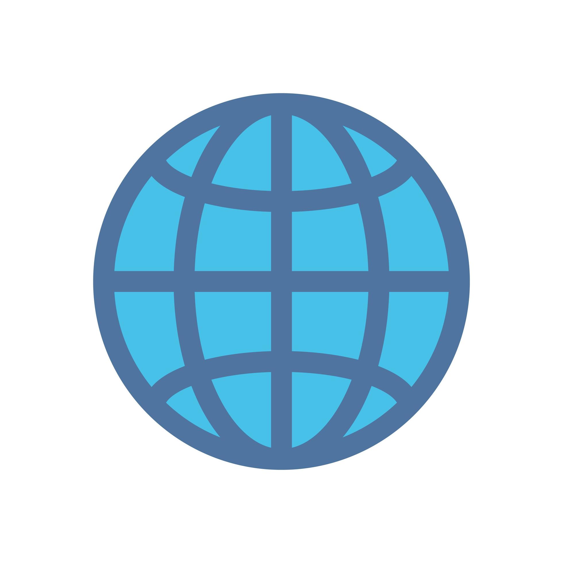 sphere planet browser isolated icon 4415395 Vector Art at Vecteezy