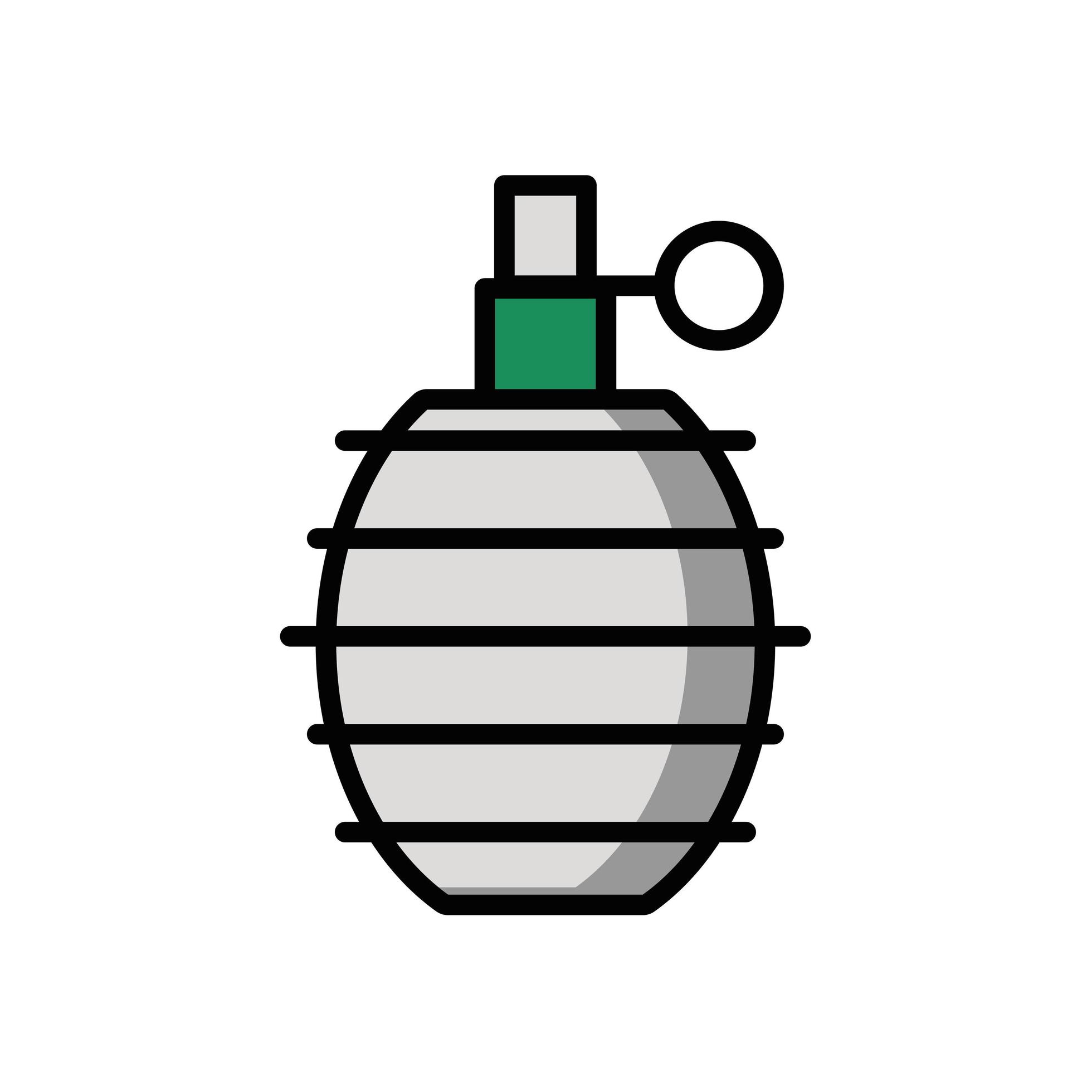 grenade military force isolated icon 4415779 Vector Art at Vecteezy