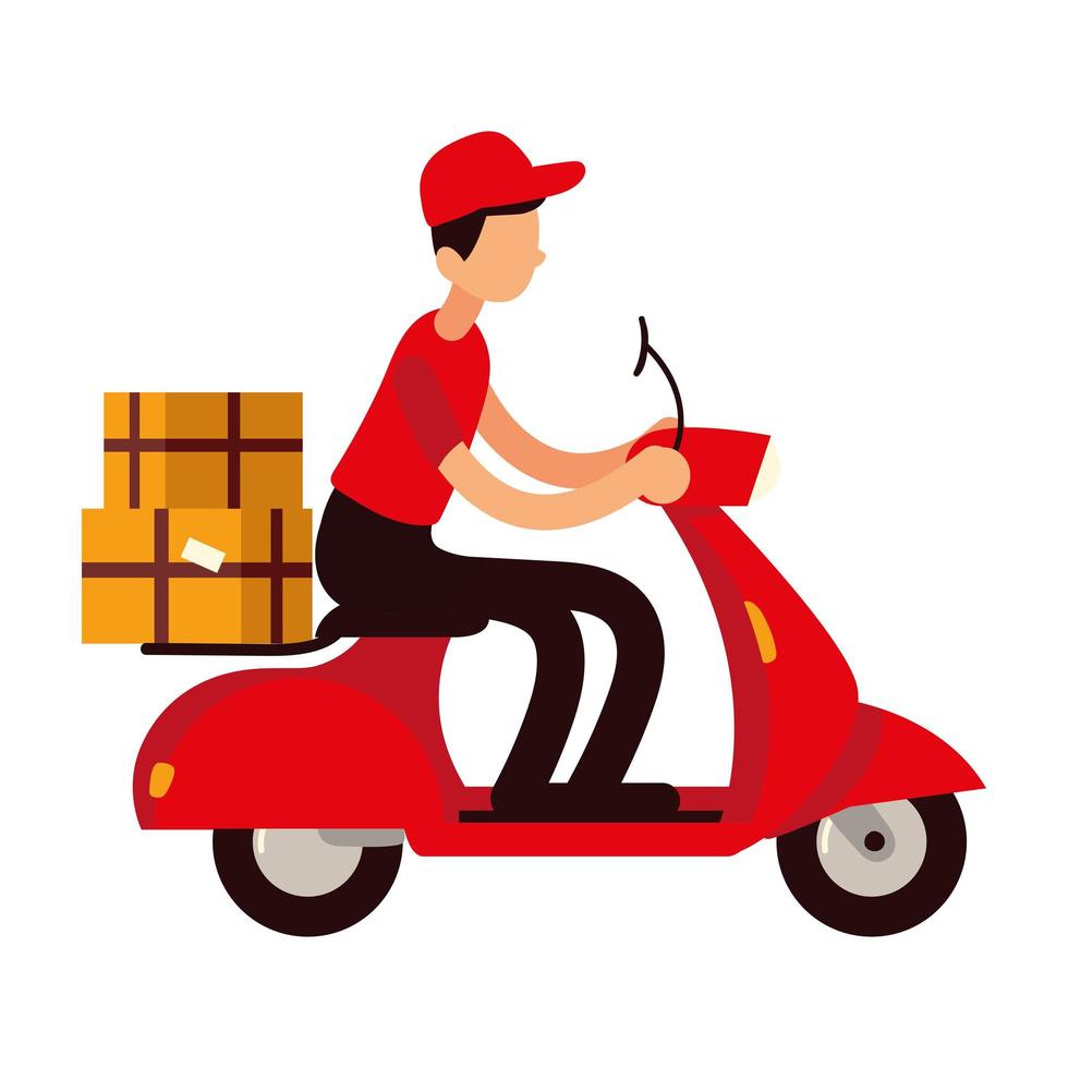 delivery man on scooter 4415965 Vector Art at Vecteezy delivery man on scooter 4415965 Vector Art at Vecteezy