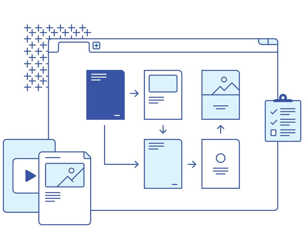 estructura de archivos y programación 4425886 Vector en Vecteezy