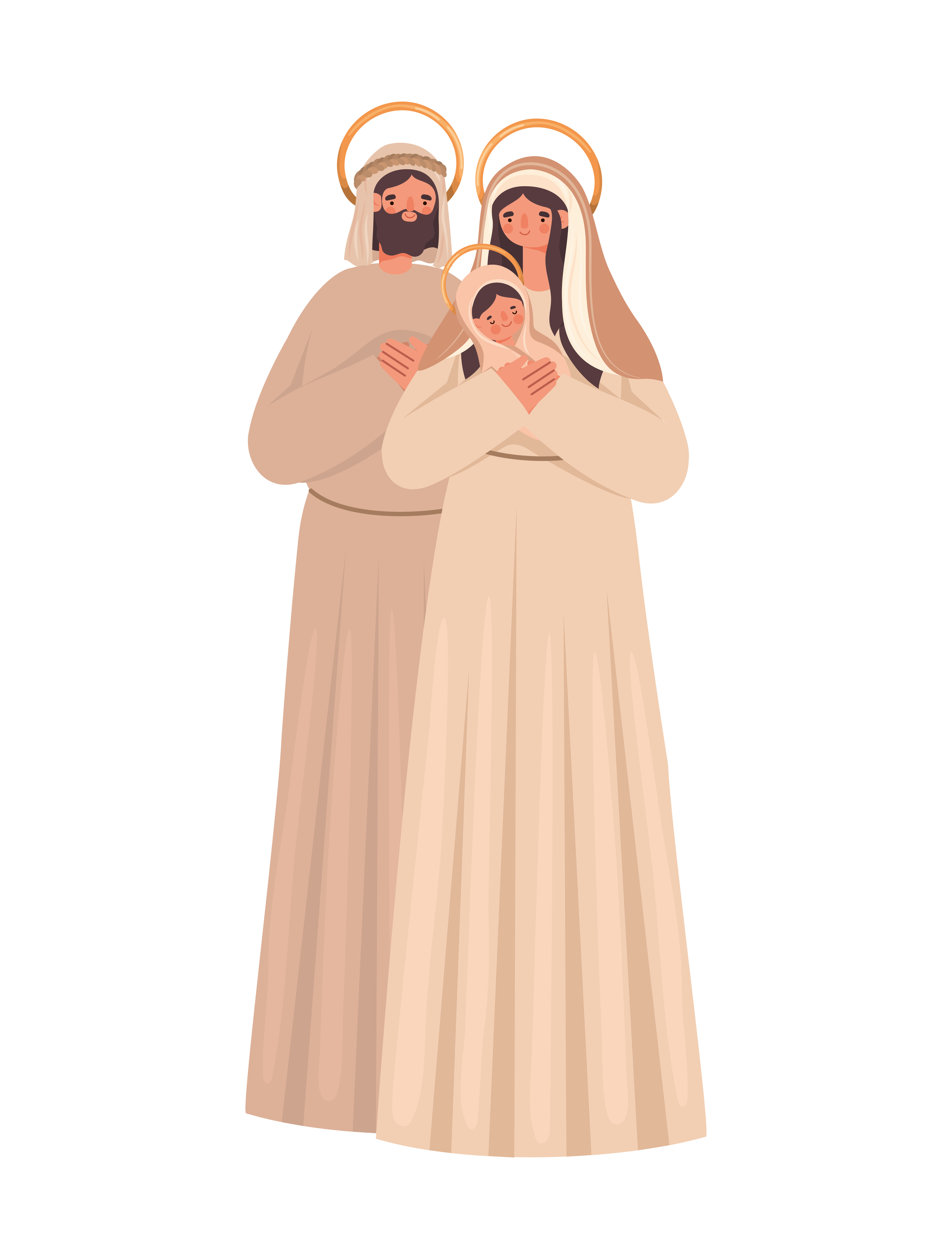 holy family illustration 4428914 Vector Art at Vecteezy