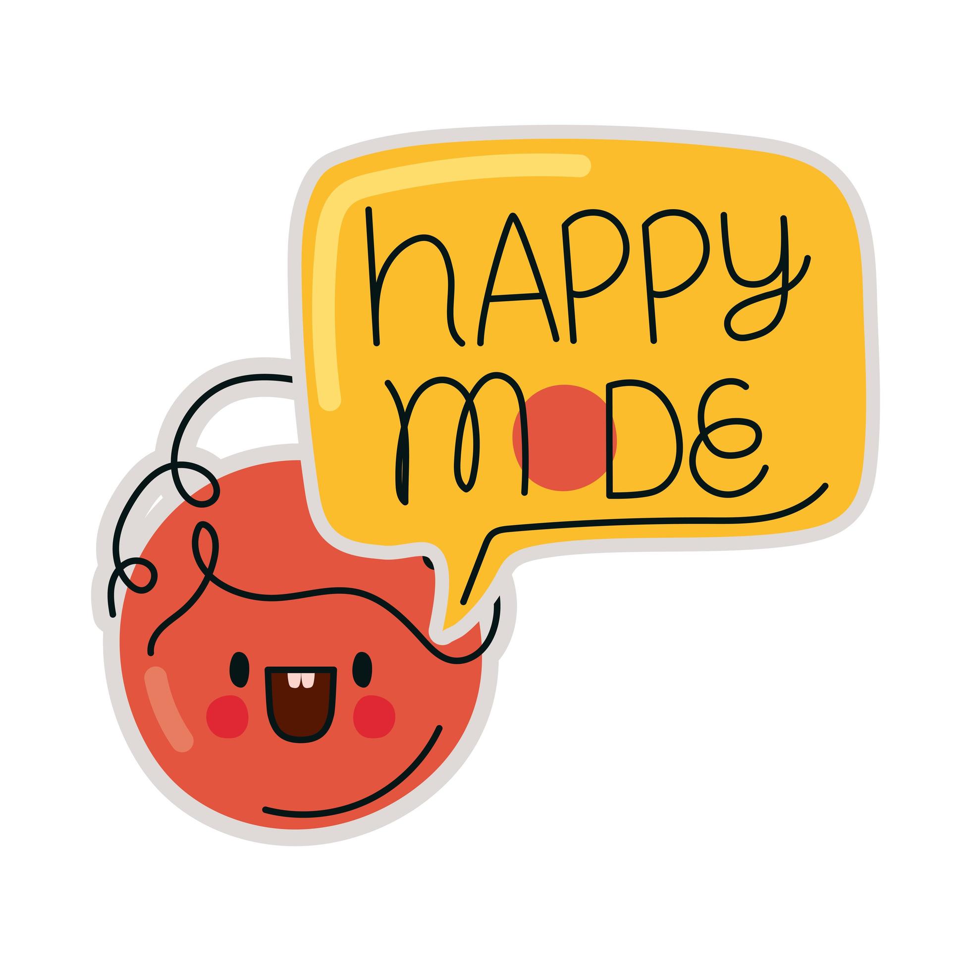 happy mode patch 4430280 Vector Art at Vecteezy