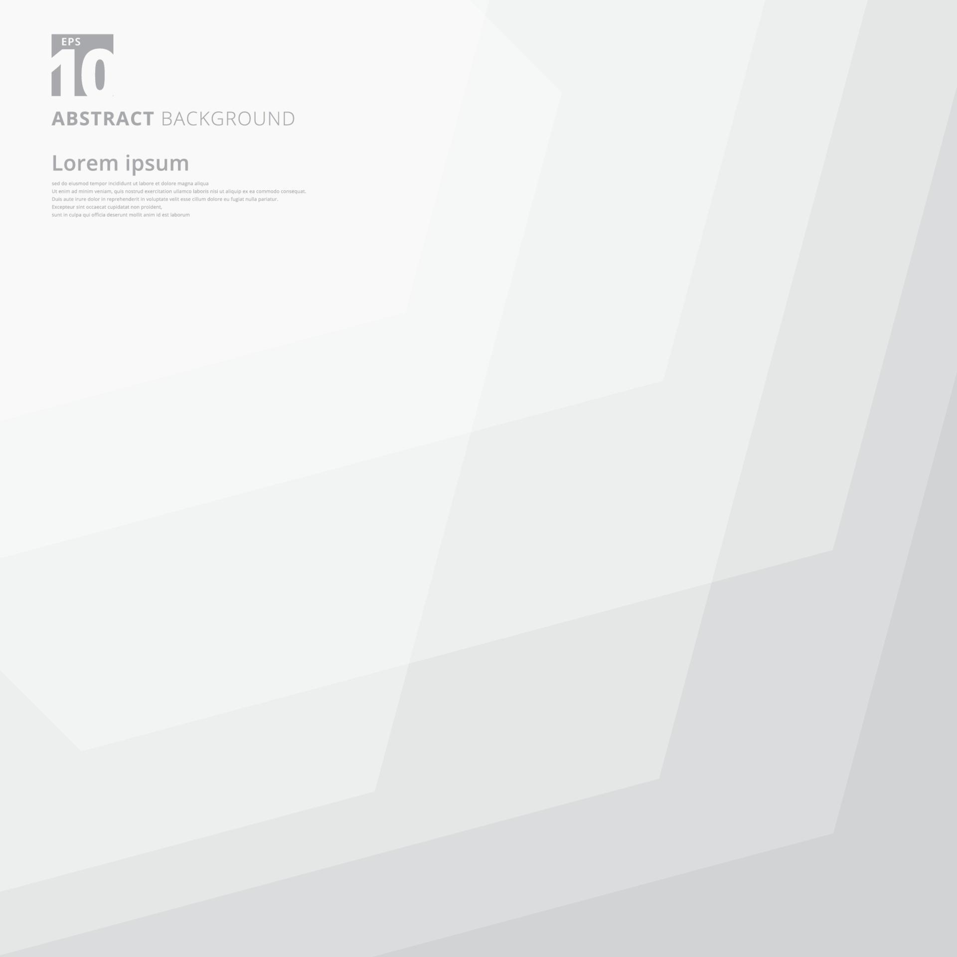 Abstract geometric pattern overlay white and gray color background ...