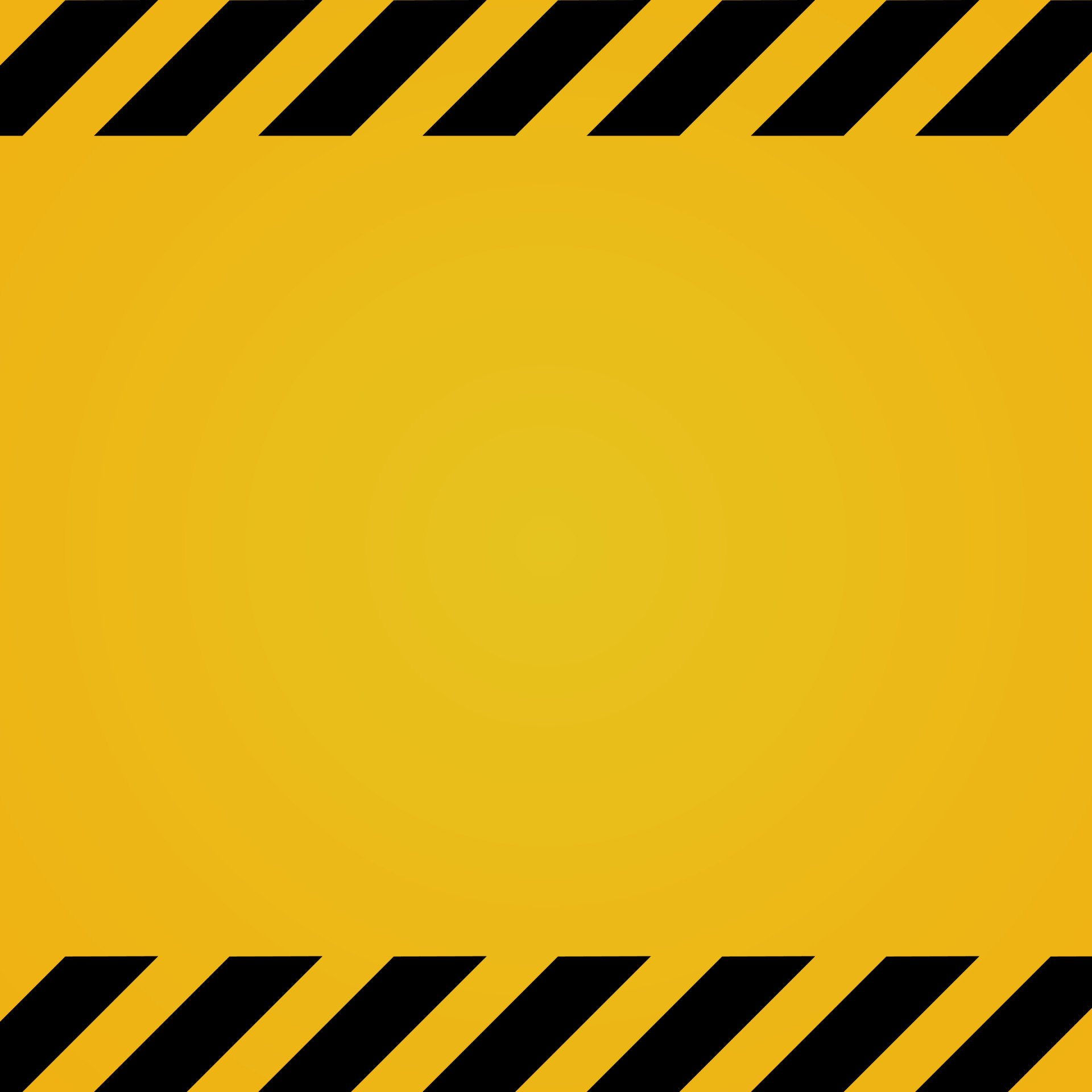 Black And Yellow Warning Background Caution Sign For Construction