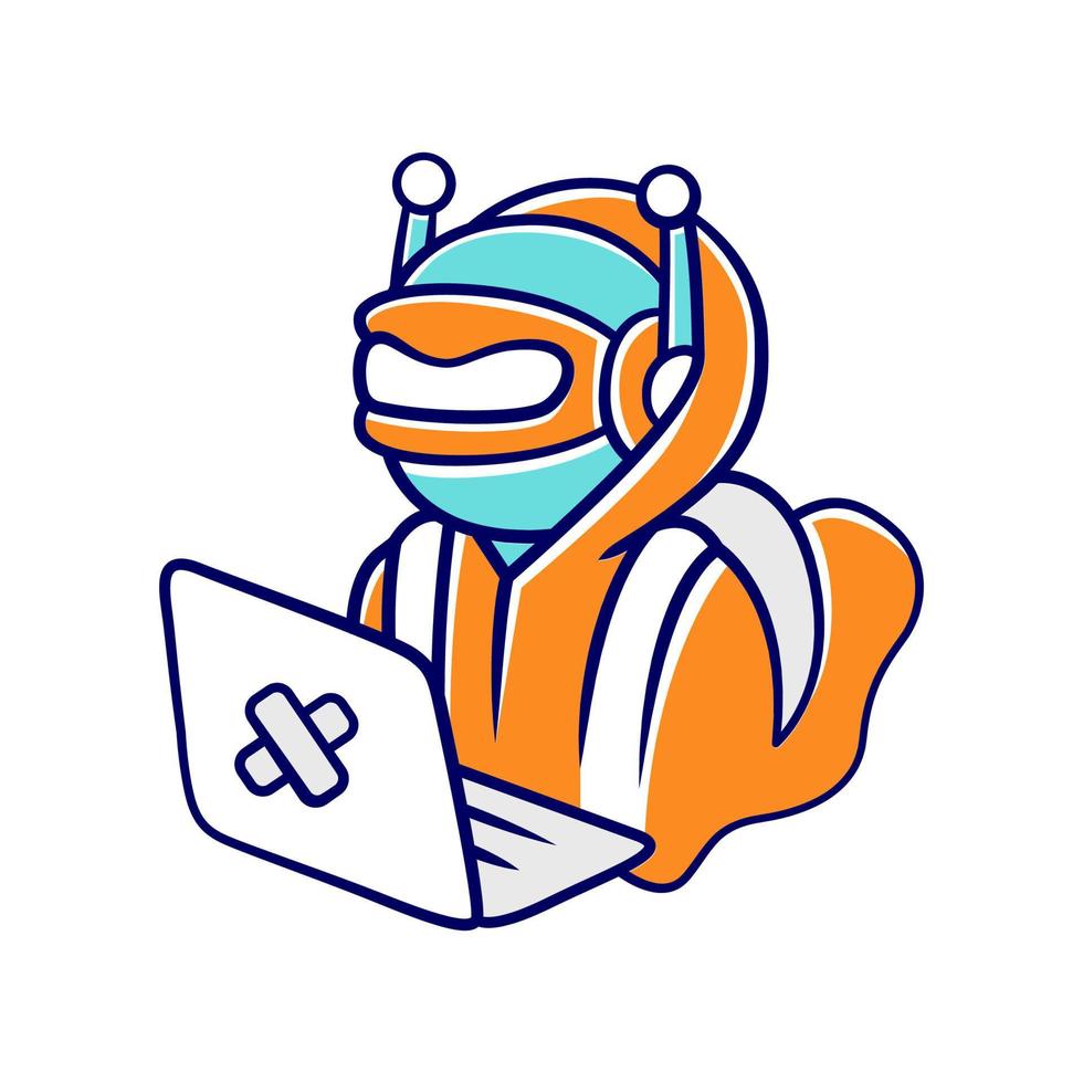 Hacker bot color icon. Virus robot. Cyber pirate attack, crime, cybercrime. Computer virus ...