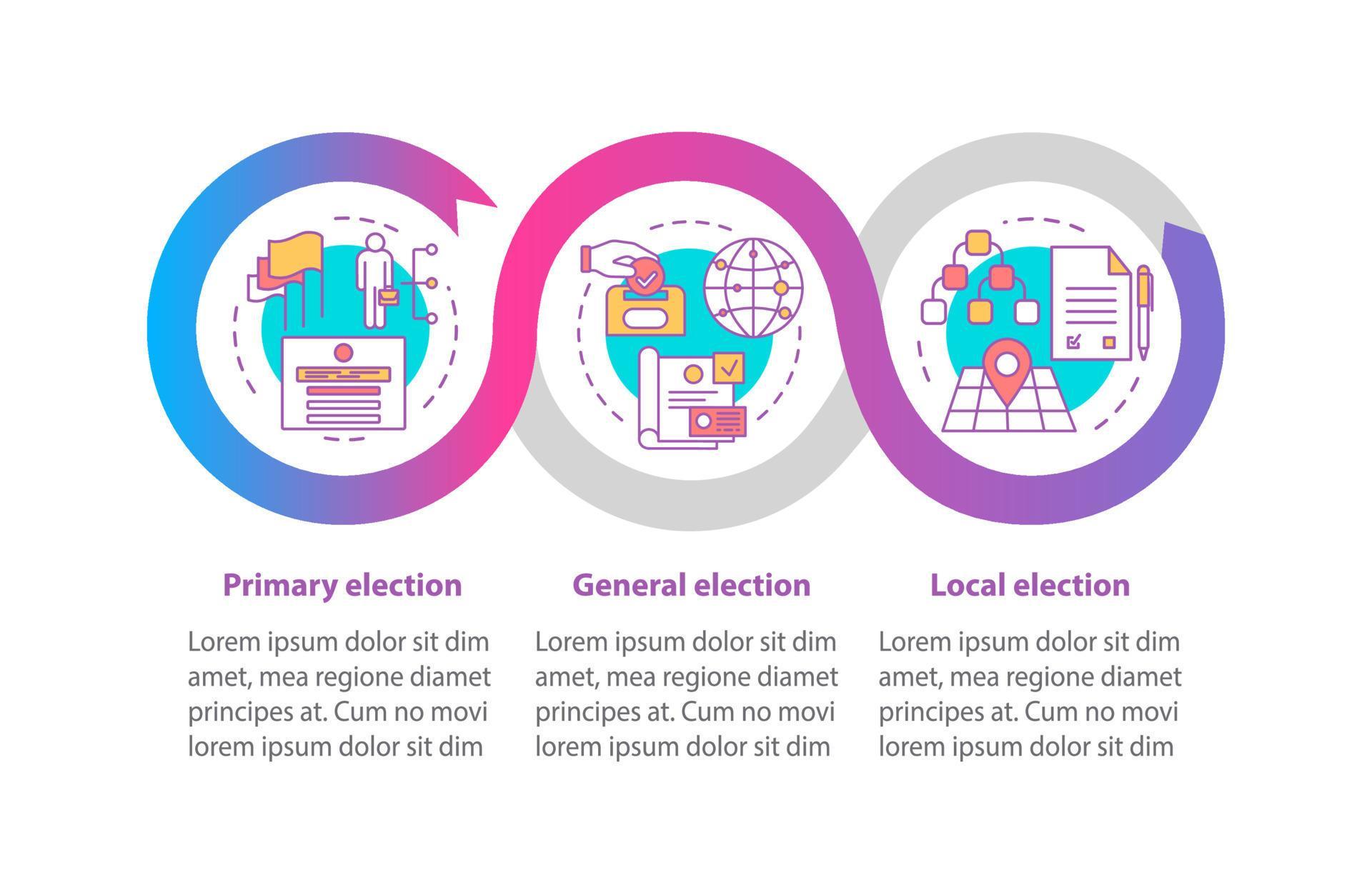 Election day vector infographic template. Business presentation design ...