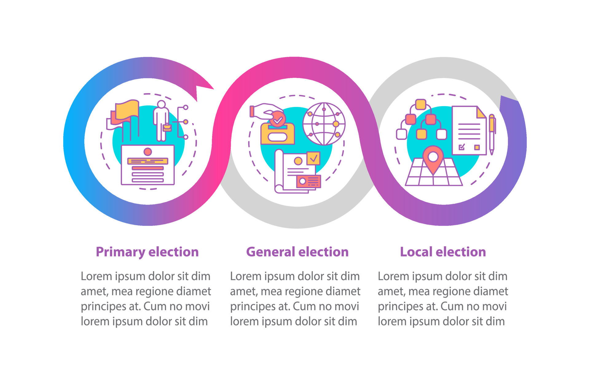 Election day vector infographic template. Business presentation design ...