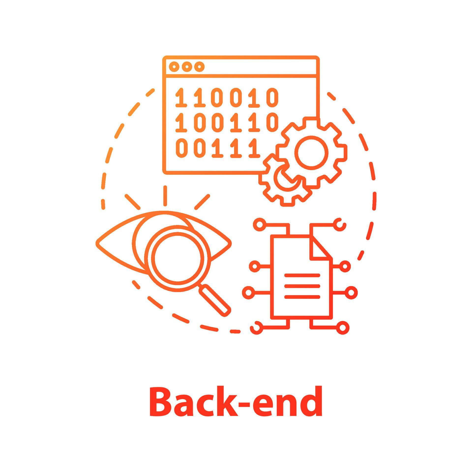 Back-end concept icon. Software development kit idea thin line ...