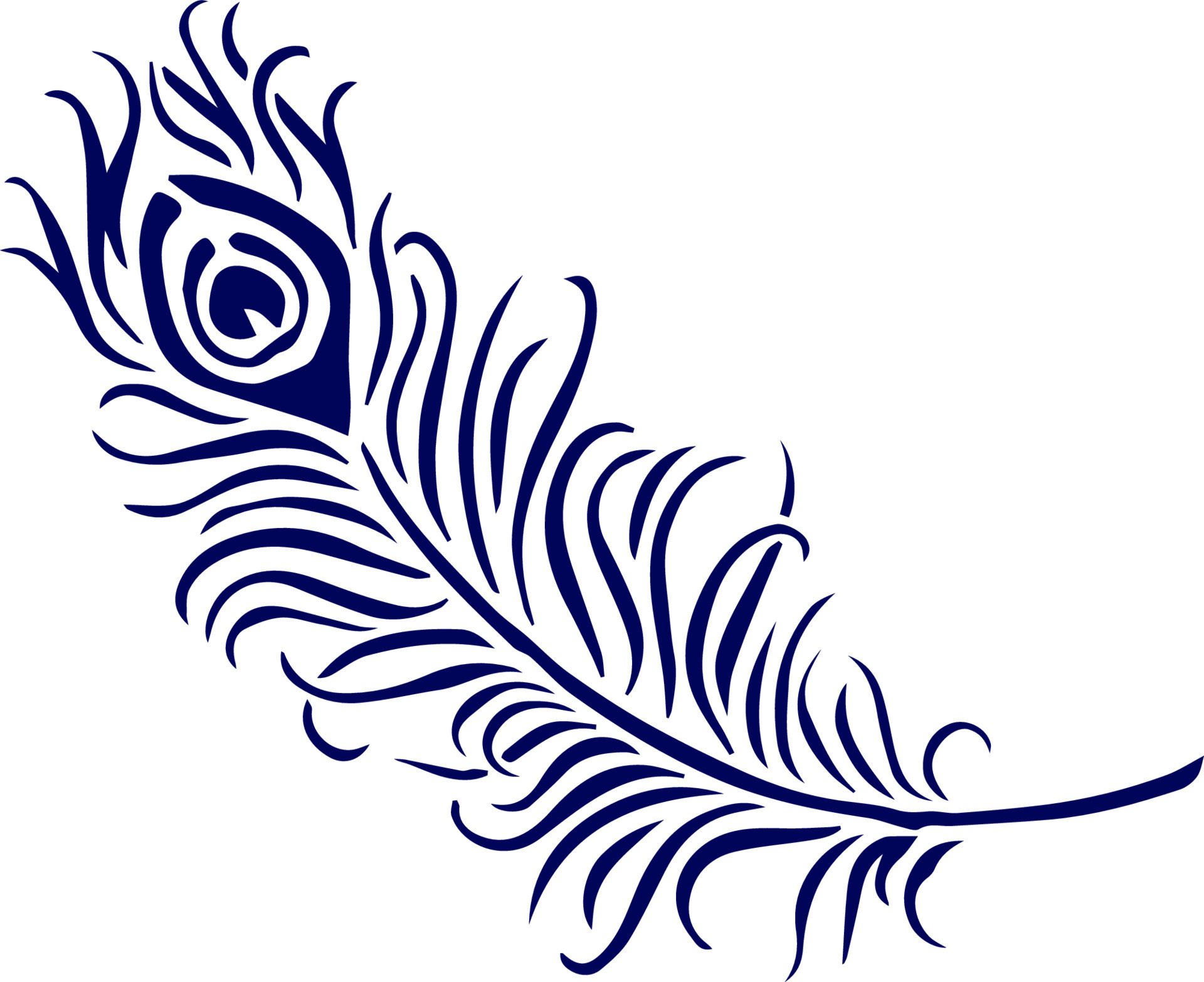 Line Art Peacock Feather 4439602 Vector Art At Vecteezy