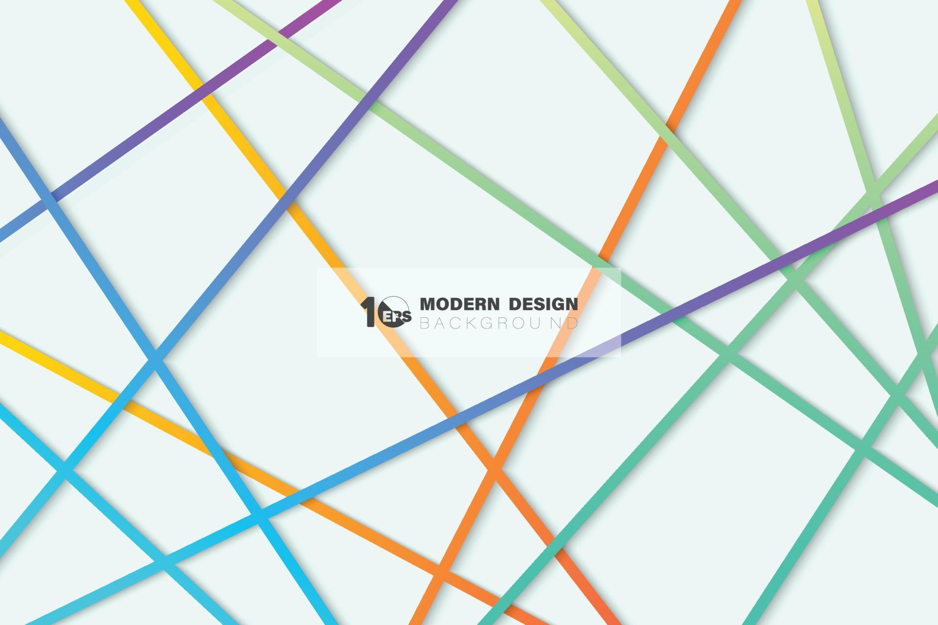 Abstract gradient color line of tech line pattern design artwork ...