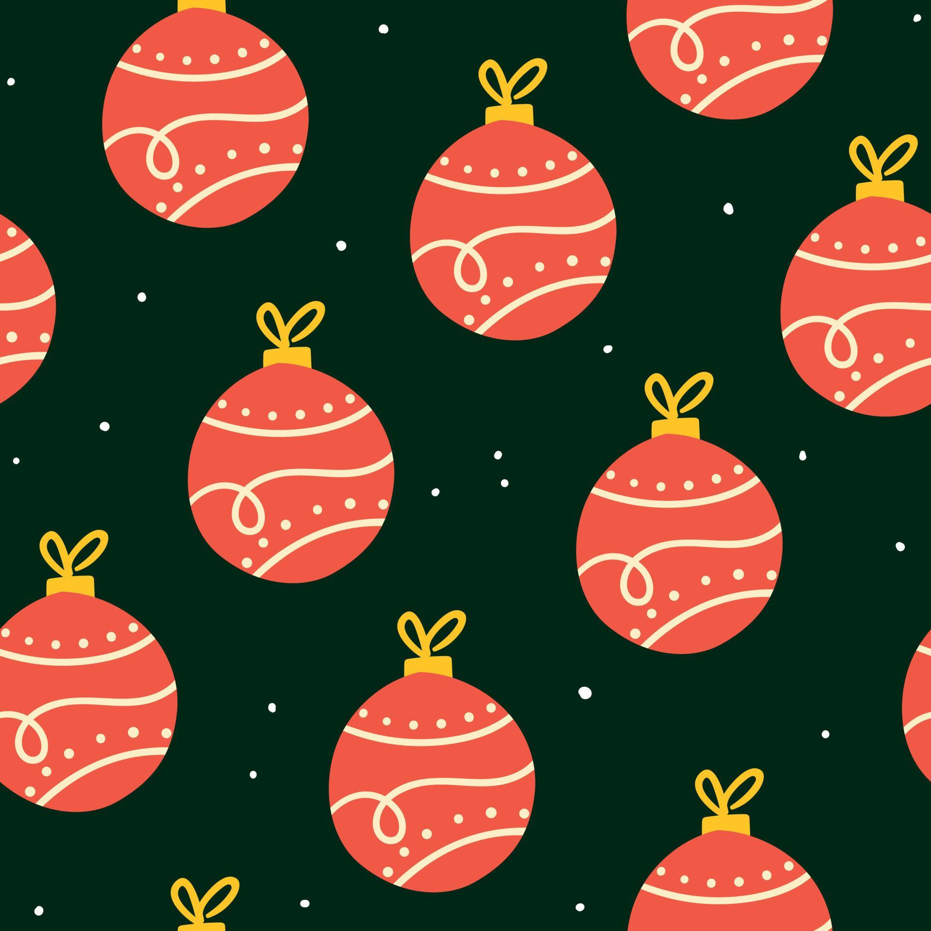 Christmas seamless pattern. Christmas balls. 4441681 Vector Art at Vecteezy