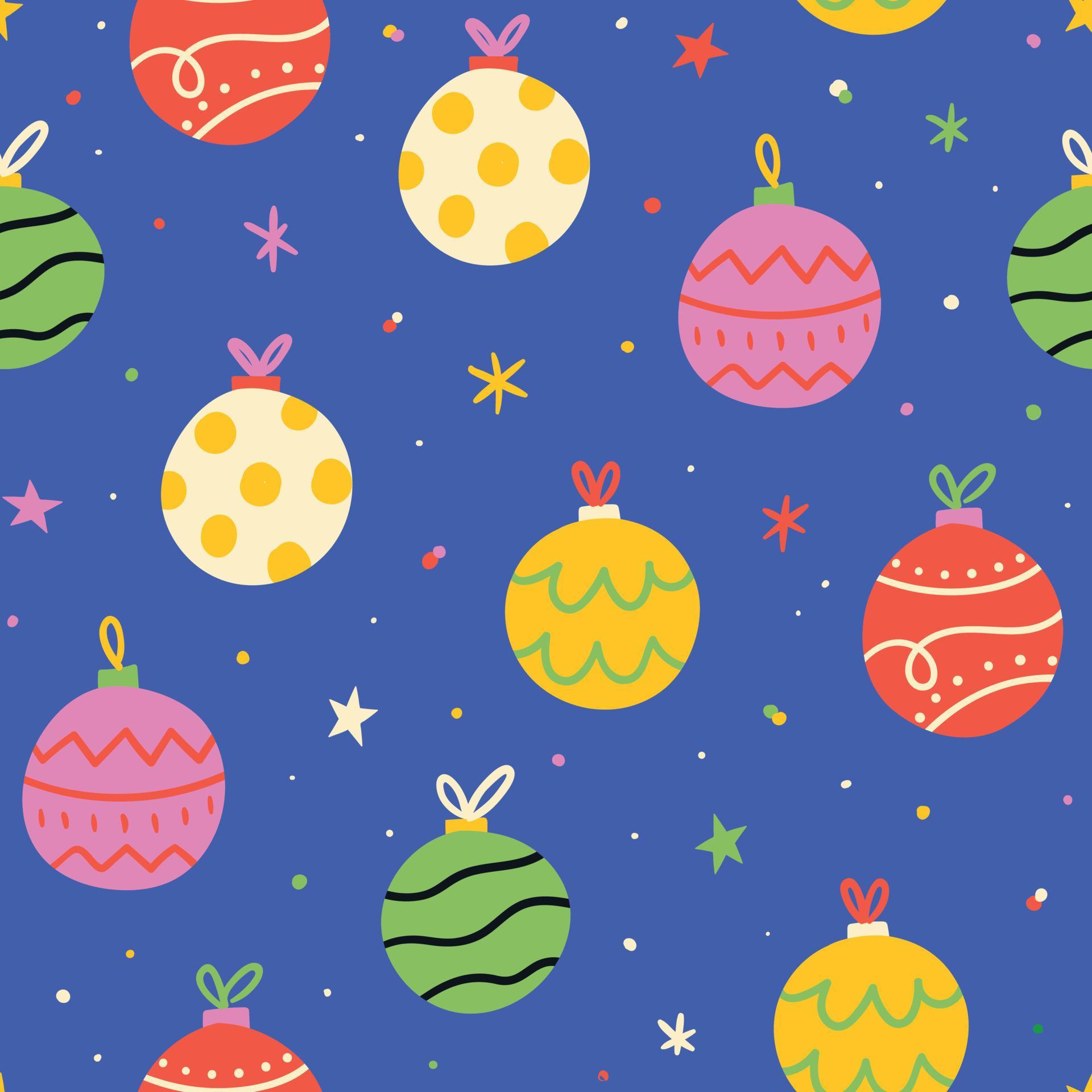 Seamless pattern with Christmas balls 4441682 Vector Art at Vecteezy