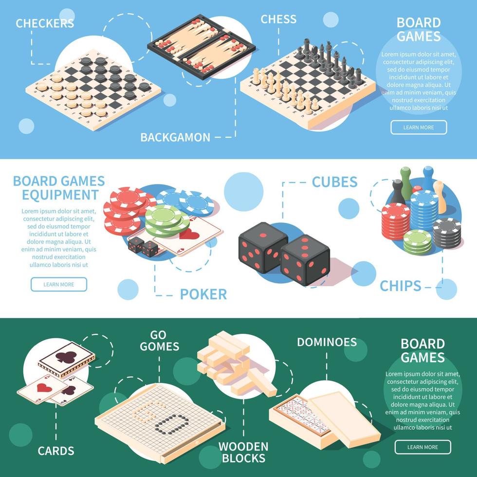 Board Games Isometric Banners 4450439 Vector Art at Vecteezy Board Games Isometric Banners 4450439 Vector Art at Vecteezy