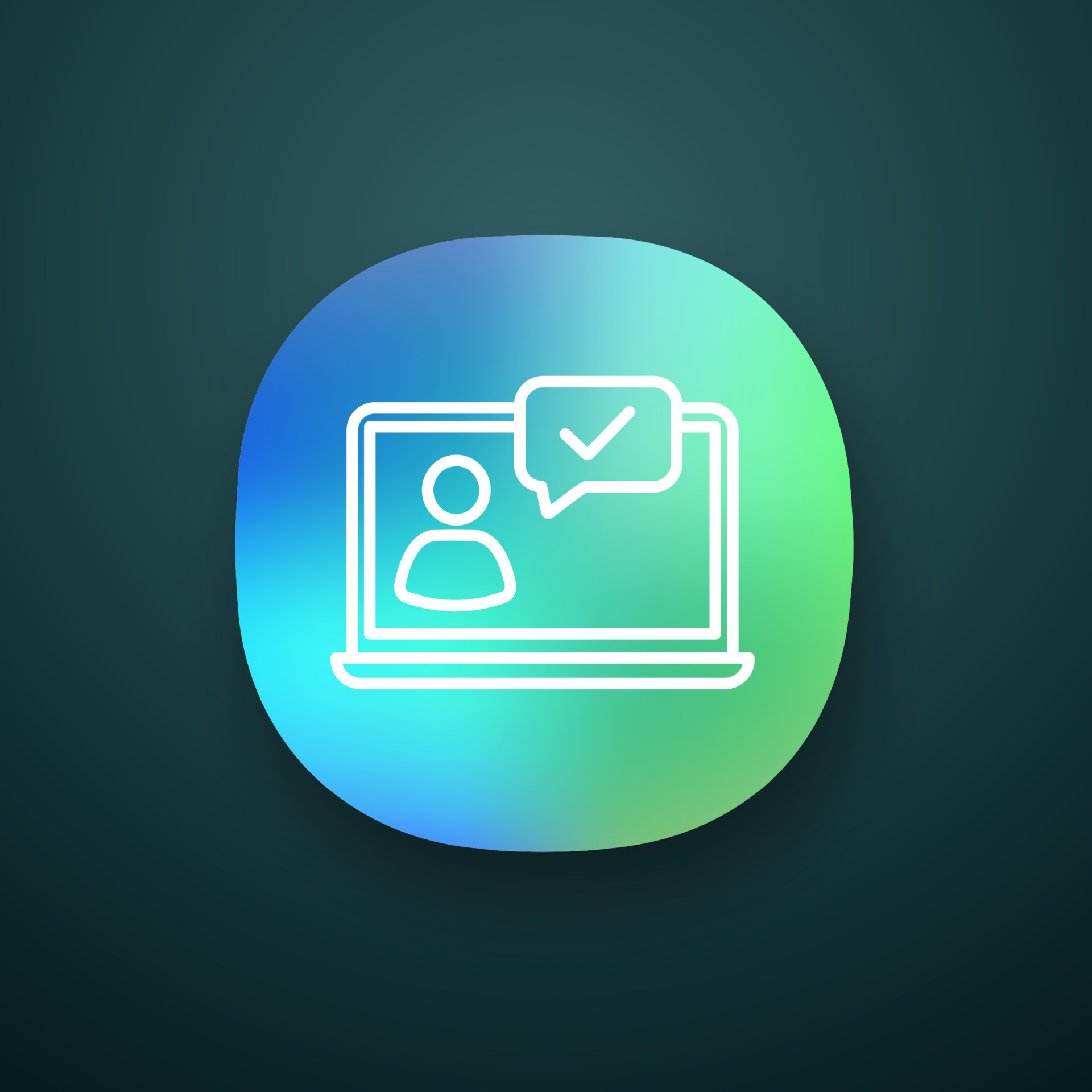 Approved Chat App Icon Chatbot Online Verification Ui Ux User Interface Support Chat Online