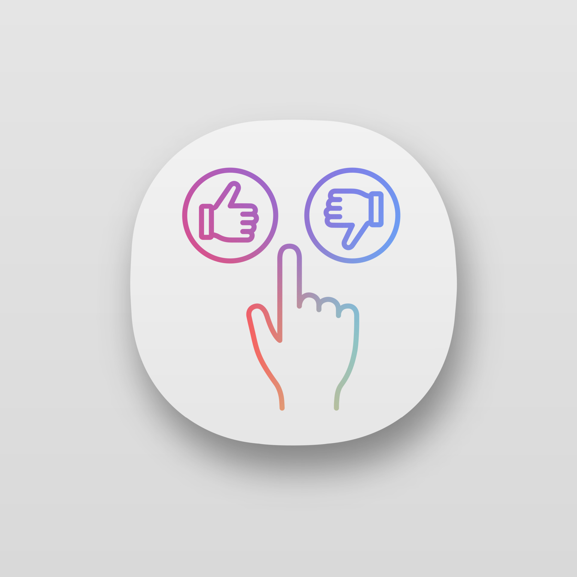 Like And Dislike Buttons Click App Icon Ui Ux User Interface Thumbs