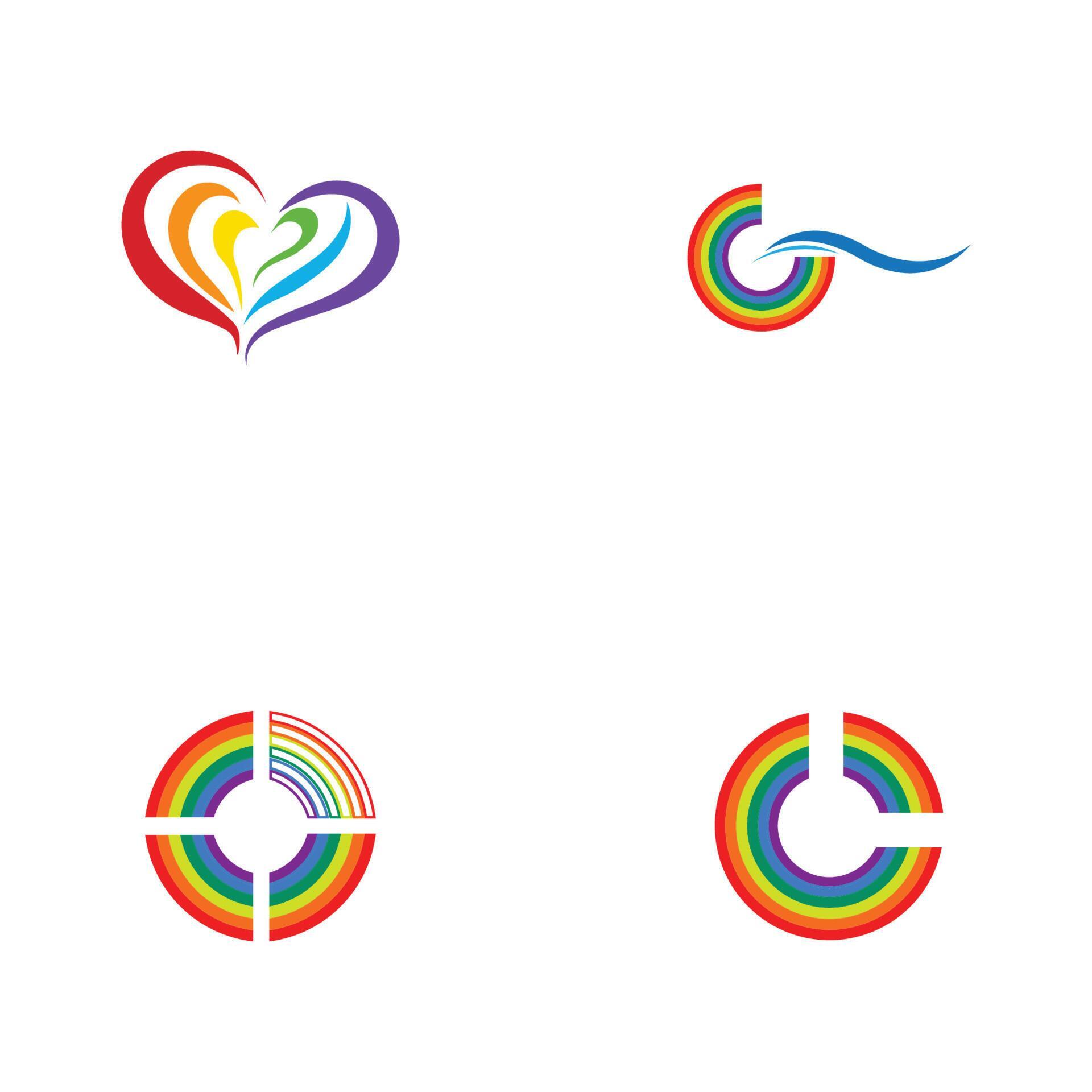 vector illustration of LGBT logo symbol template - vector 4463169 ...