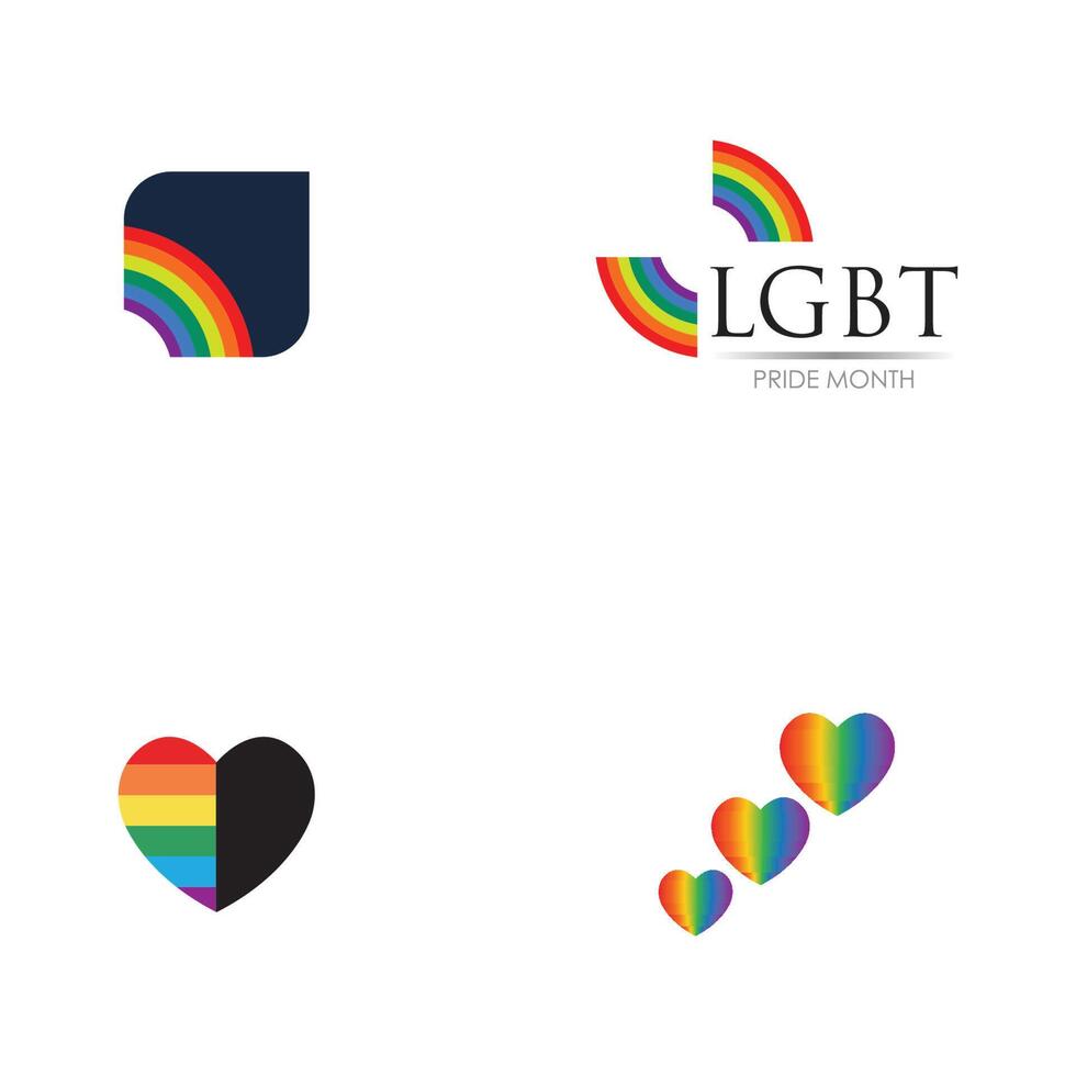 vector illustration of LGBT logo symbol template - vector 4463185 ...