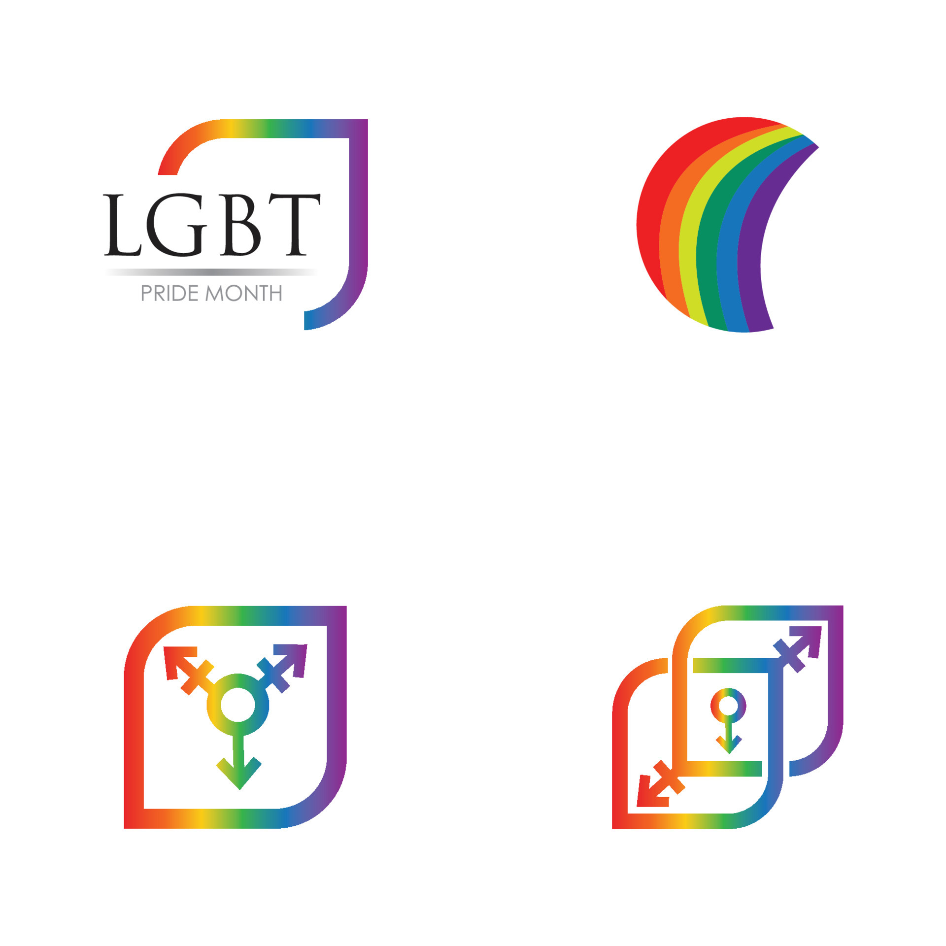 vector illustration of LGBT logo symbol template - vector 4463201 ...