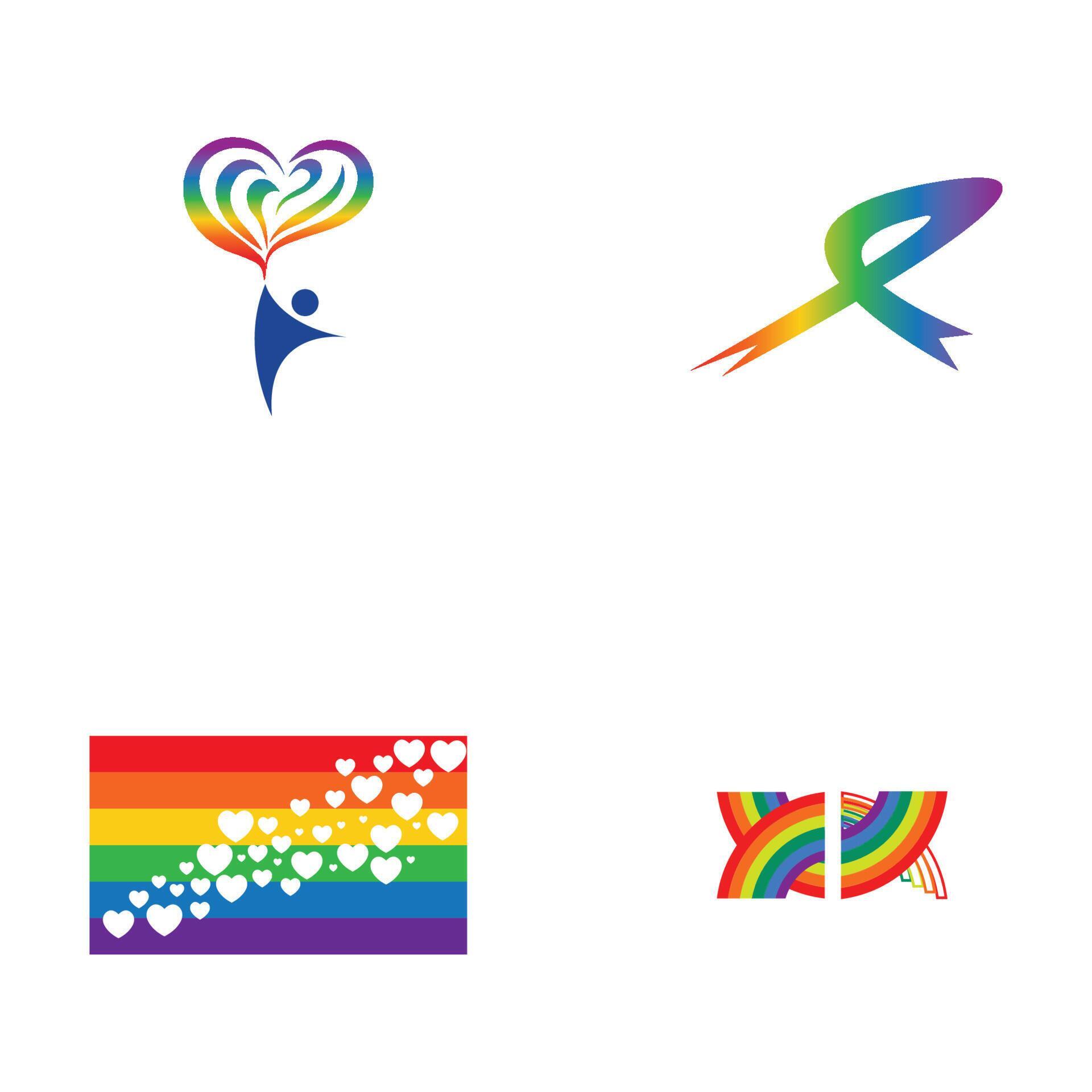 vector illustration of LGBT logo symbol template - vector 4463202 ...