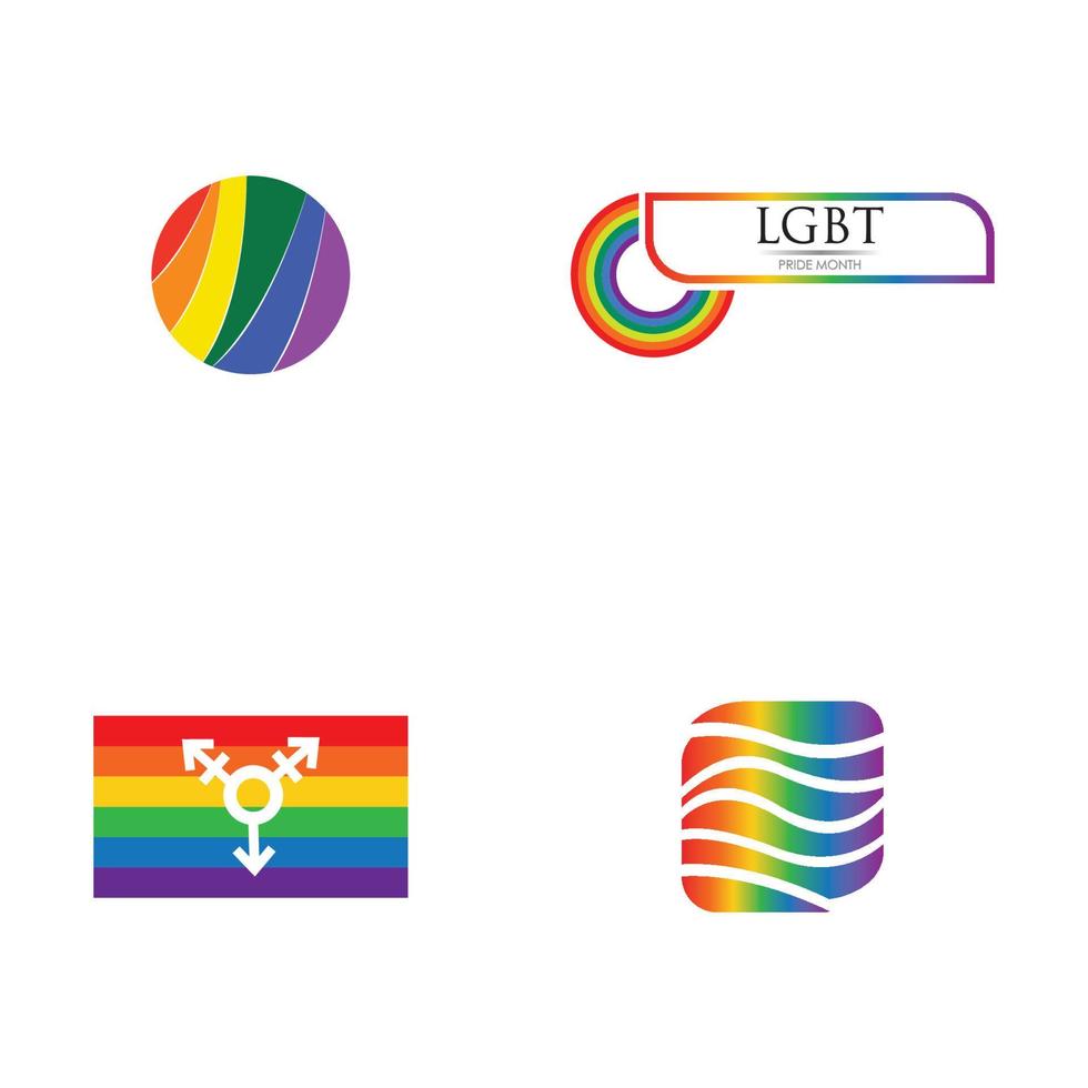 vector illustration of LGBT logo symbol template - vector 4463203 ...