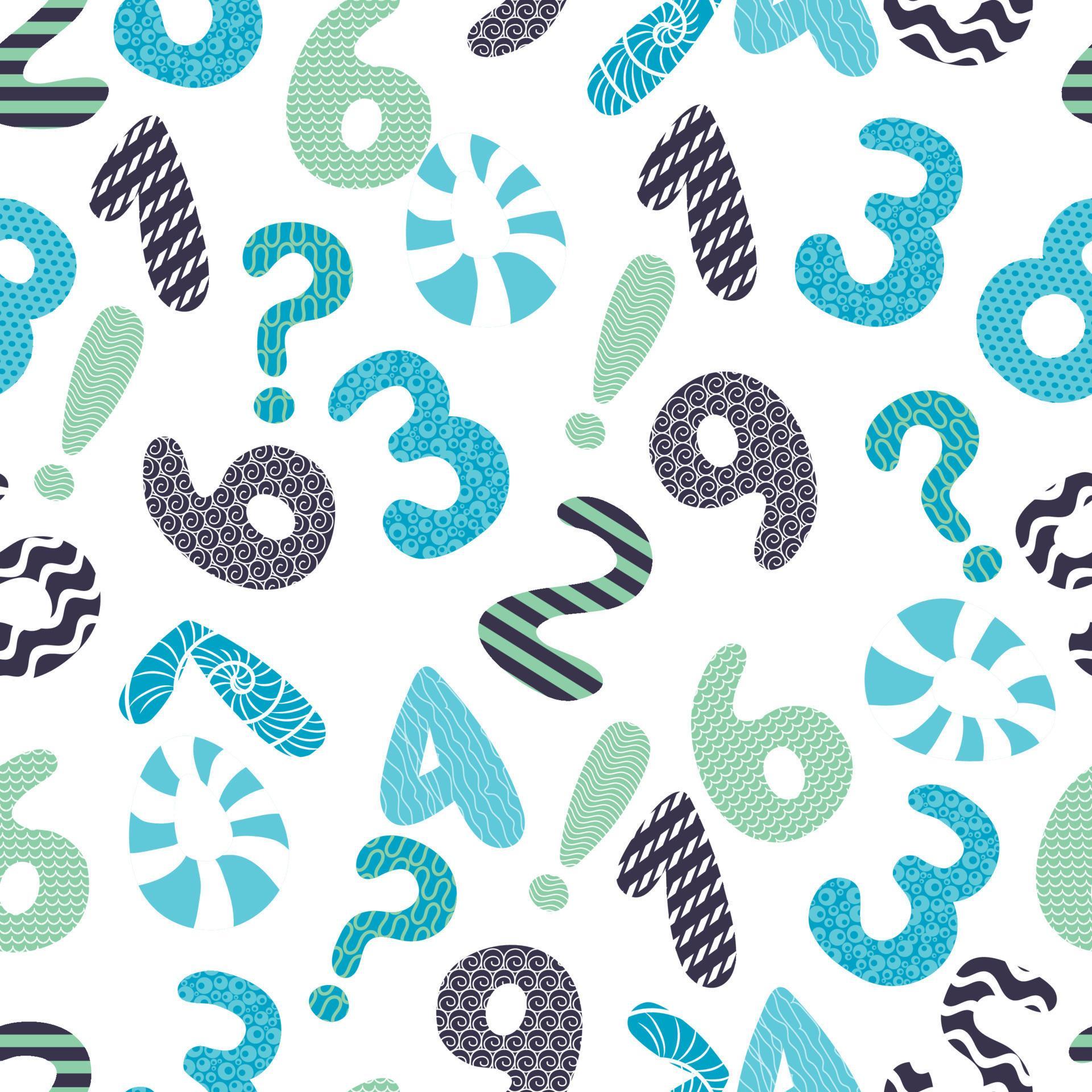 pattern voluminous numbers 4464075 Vector Art at Vecteezy