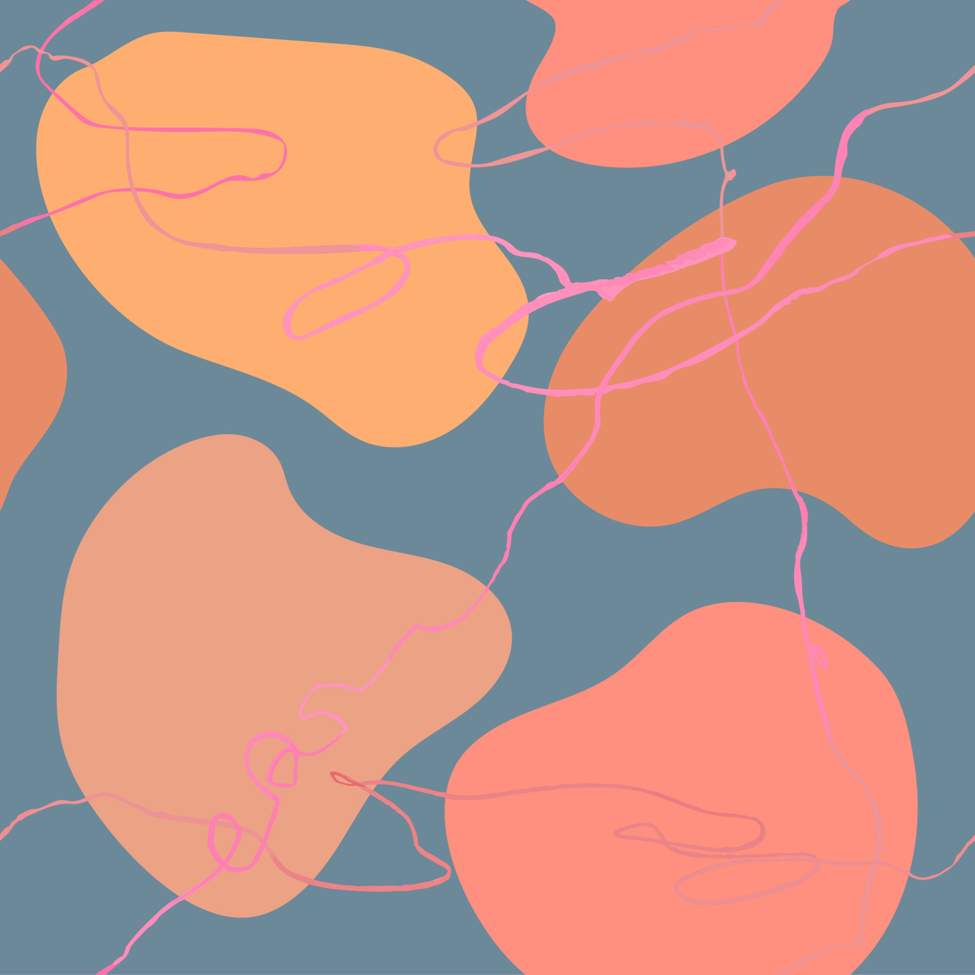 Vector Modern Seamless Pattern With Colorful Hand Draw Abstract Elements Doodles Use It For