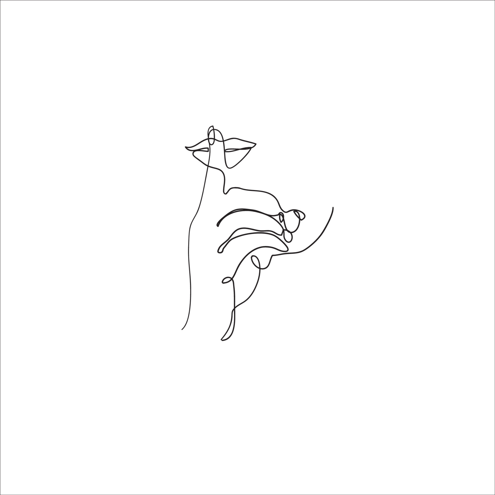 index finger on sexy lips illustration in continuous line art style ... index finger on sexy lips illustration in continuous line art style ...