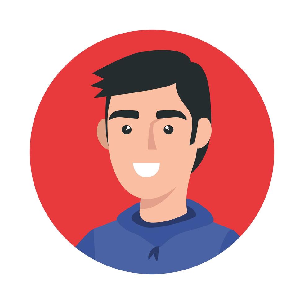 face young man in frame circular avatar character icon 4477337 Vector ... face young man in frame circular avatar character icon 4477337 Vector ...