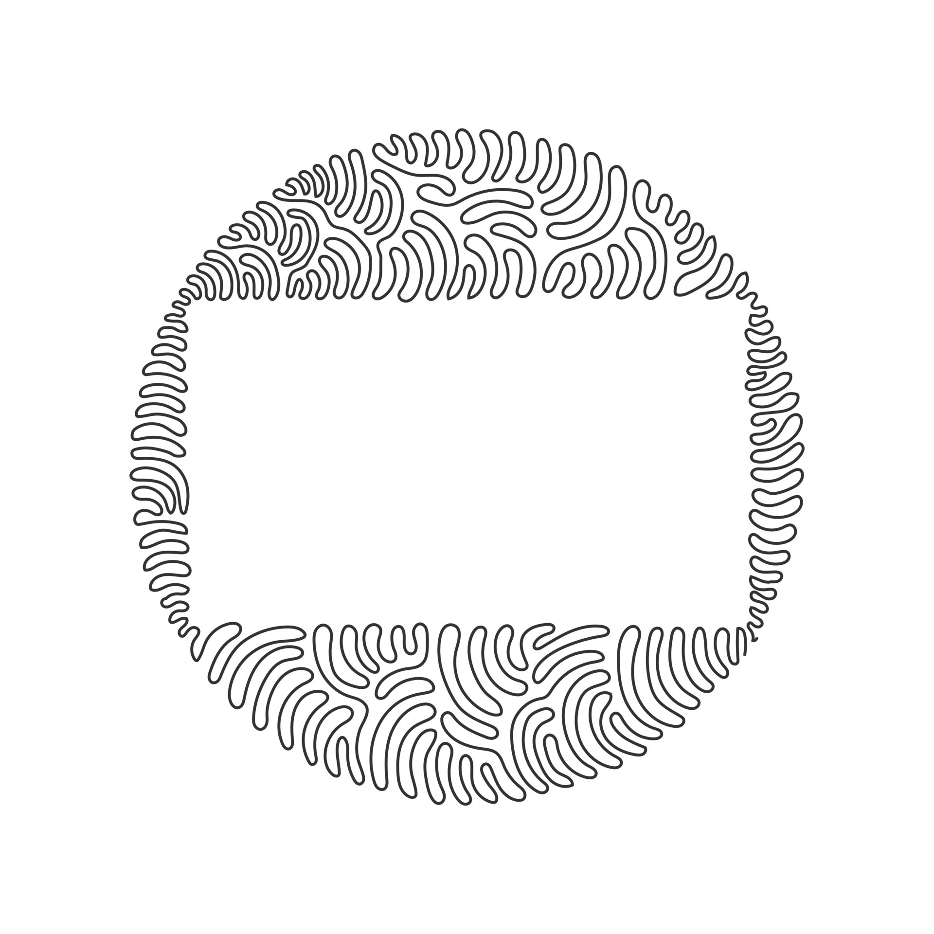Single continuous line drawing geometric shapes, rectangle icon. Simple ...
