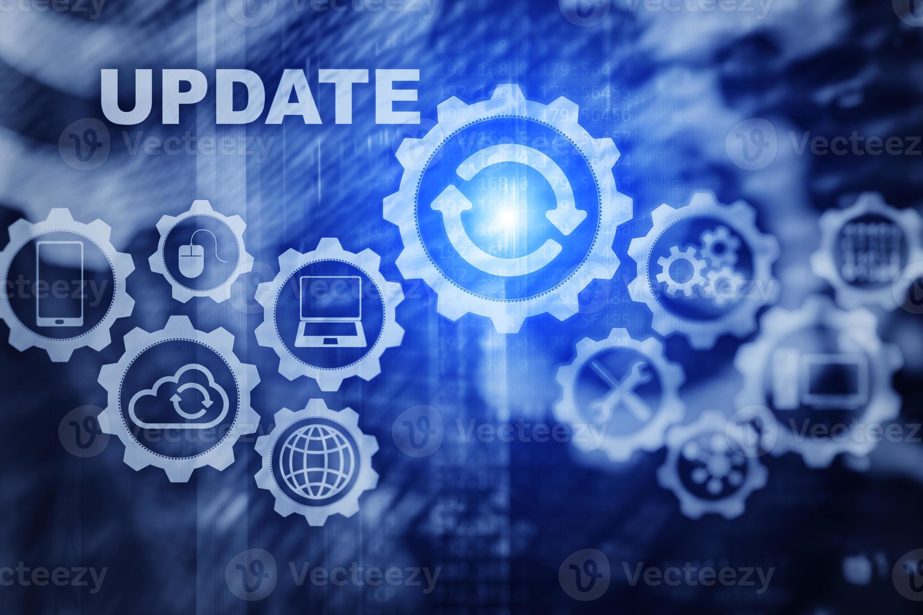 Update Software Computer on Virtual Screen Server Room Datacenter ...