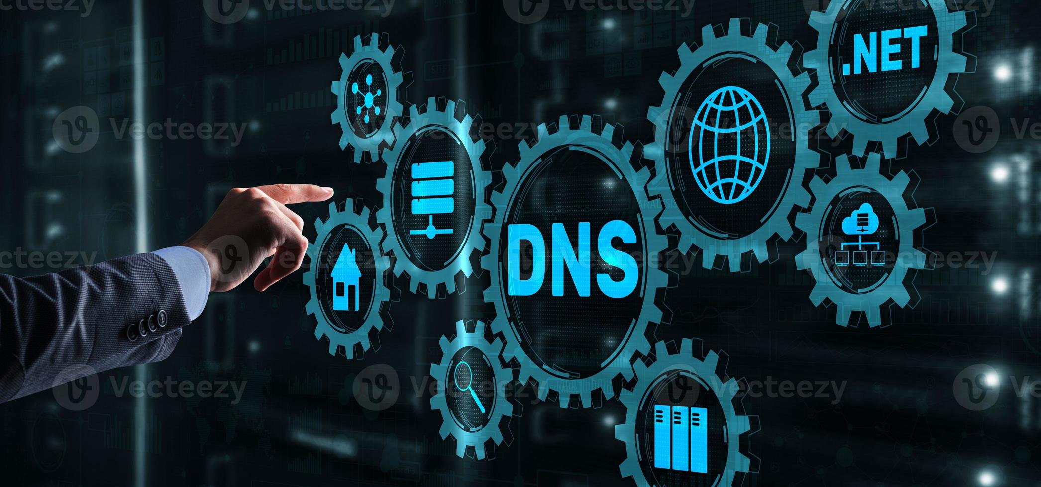 DNS concept businessman touching on virtual screen 4485452 Stock Photo ... DNS concept businessman touching on virtual screen 4485452 Stock Photo ...