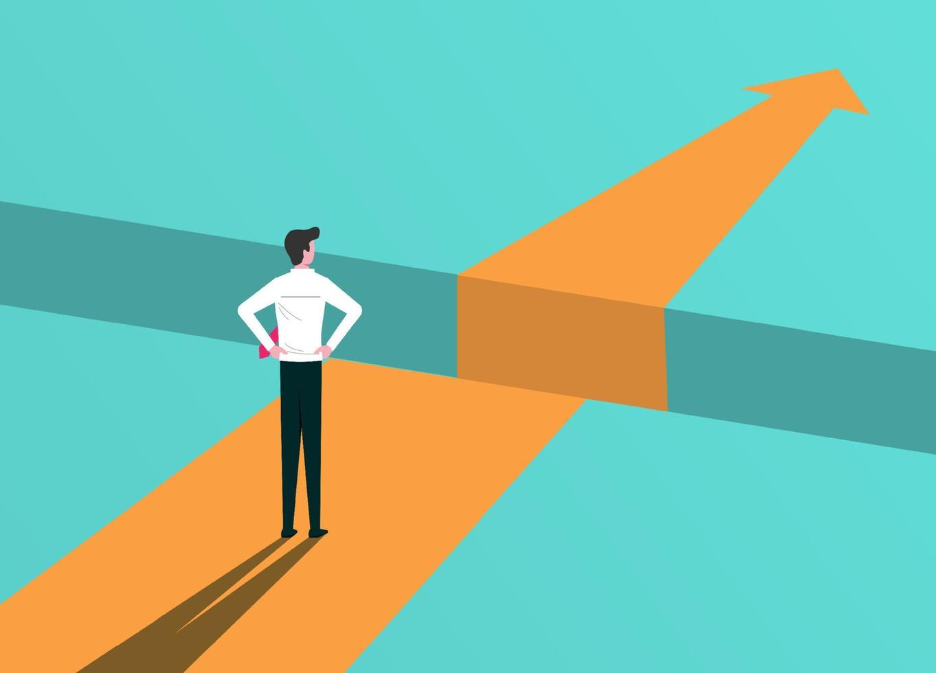 Businessman standing in front of obstacles. Problem and overcoming ... Businessman standing in front of obstacles. Problem and overcoming ...
