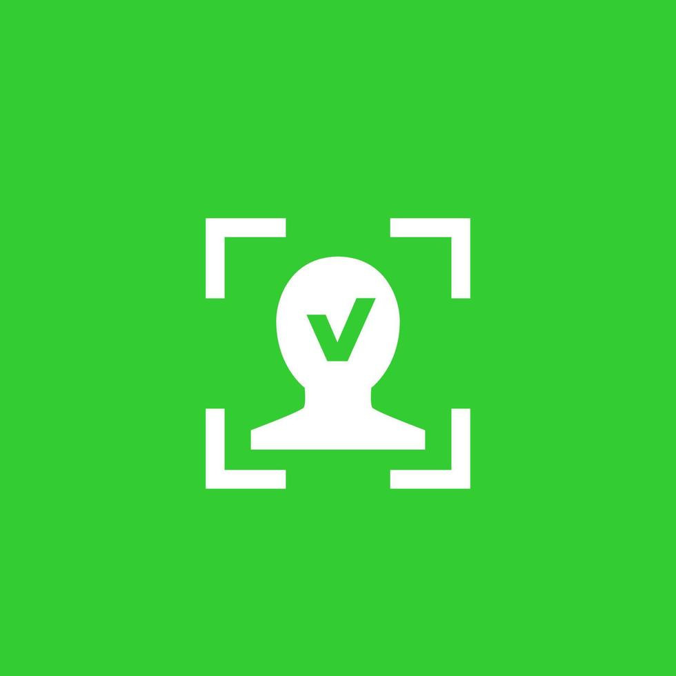 Face Recognition Scanning Icon 4508846 Vector Art At Vecteezy