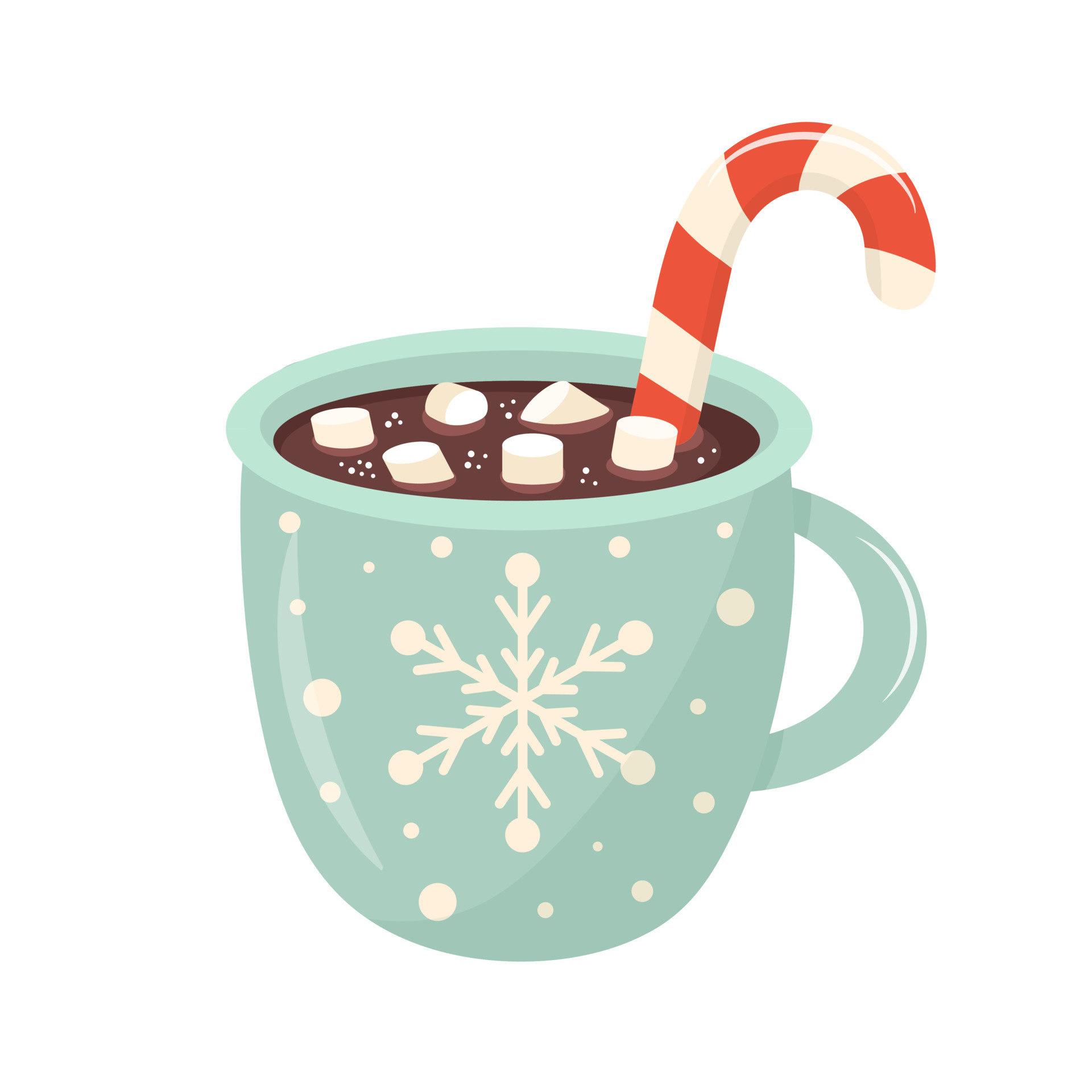 Hot Chocolate With Marshmallows Clip Art
