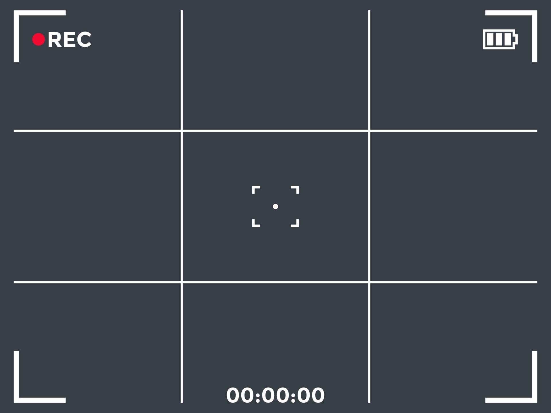 Camera screen frame 4511286 Vector Art at Vecteezy