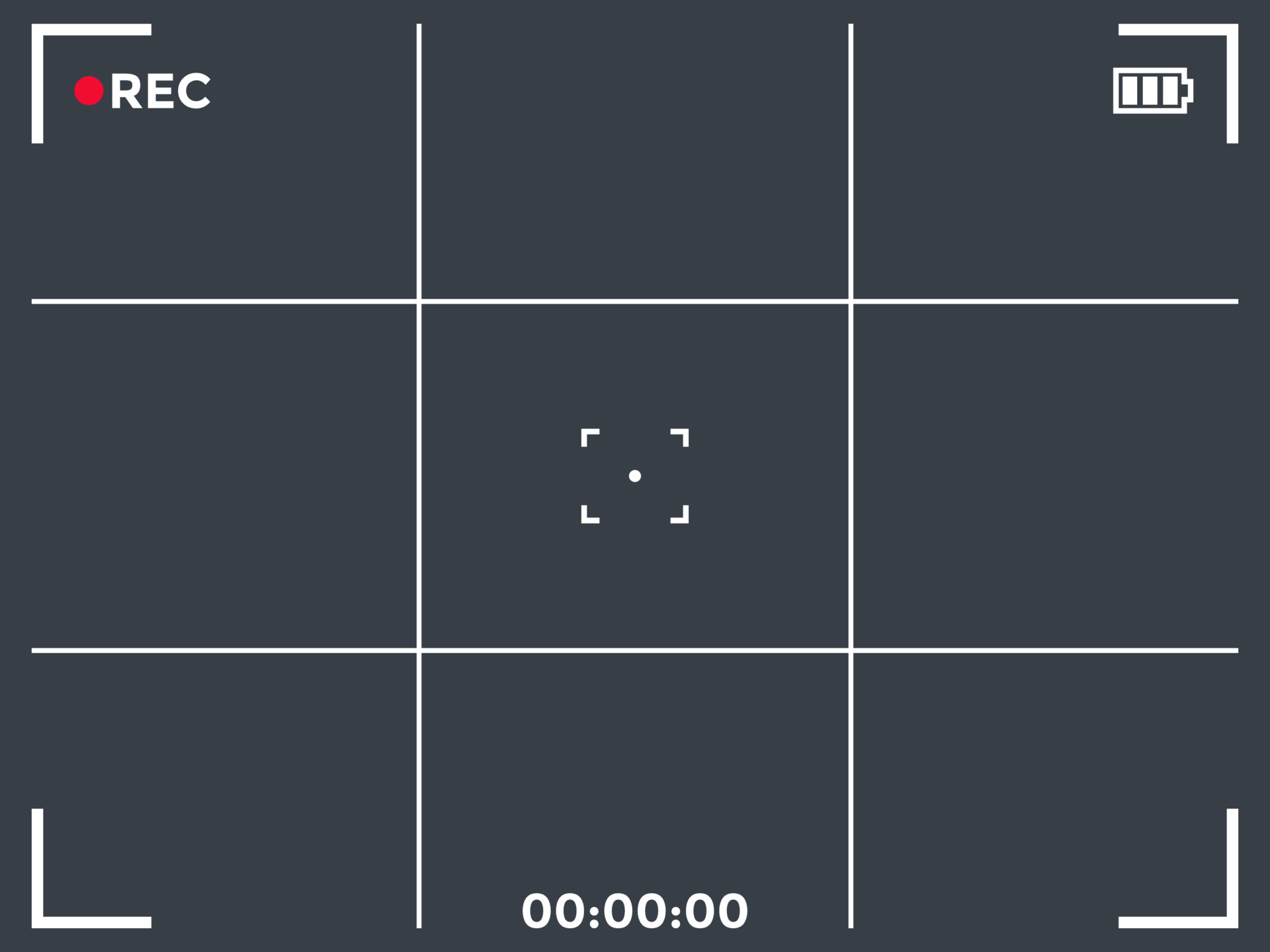 Camera screen frame 4511286 Vector Art at Vecteezy