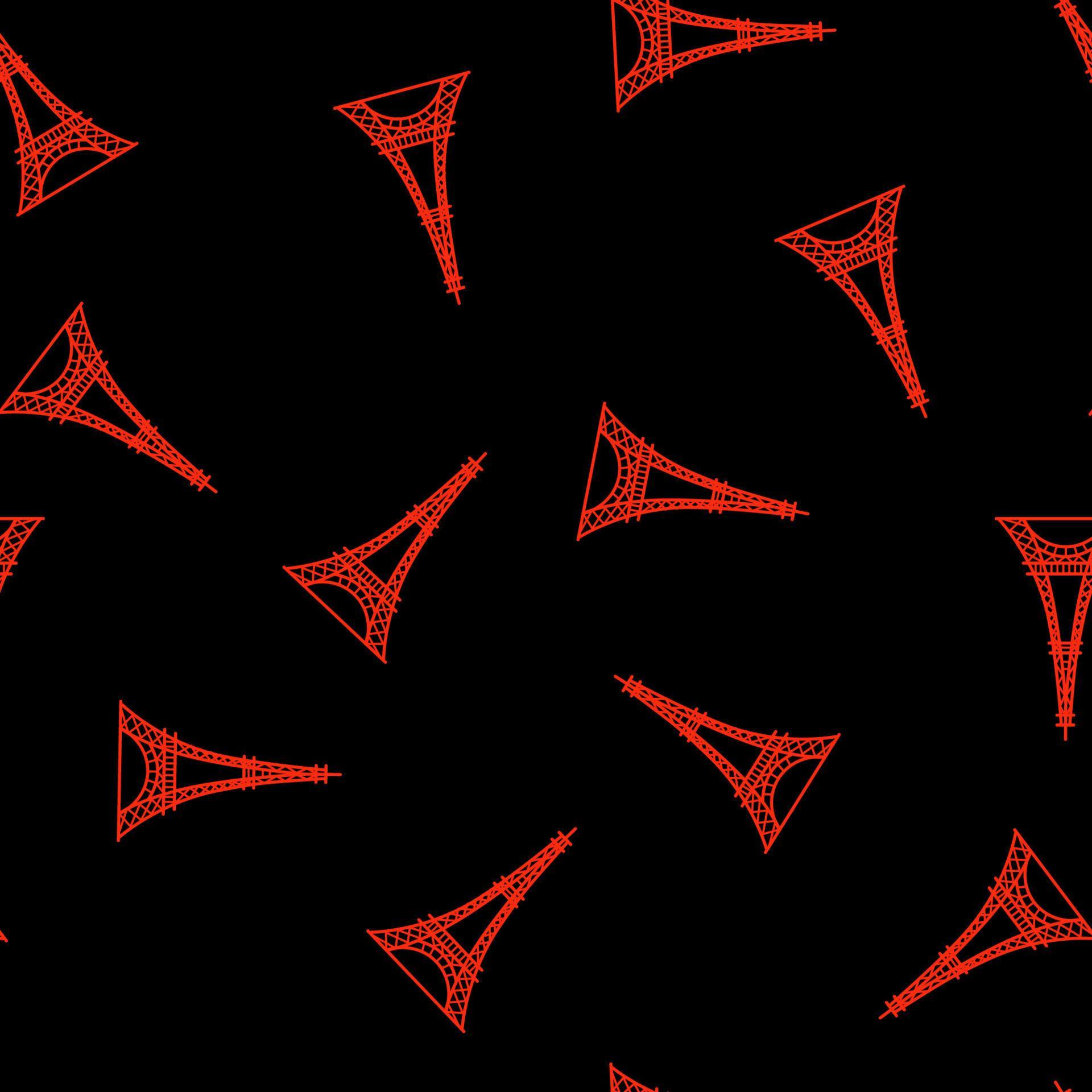 Vector illustration. Seamless Eiffel tower pattern. 4513392 Vector Art ...