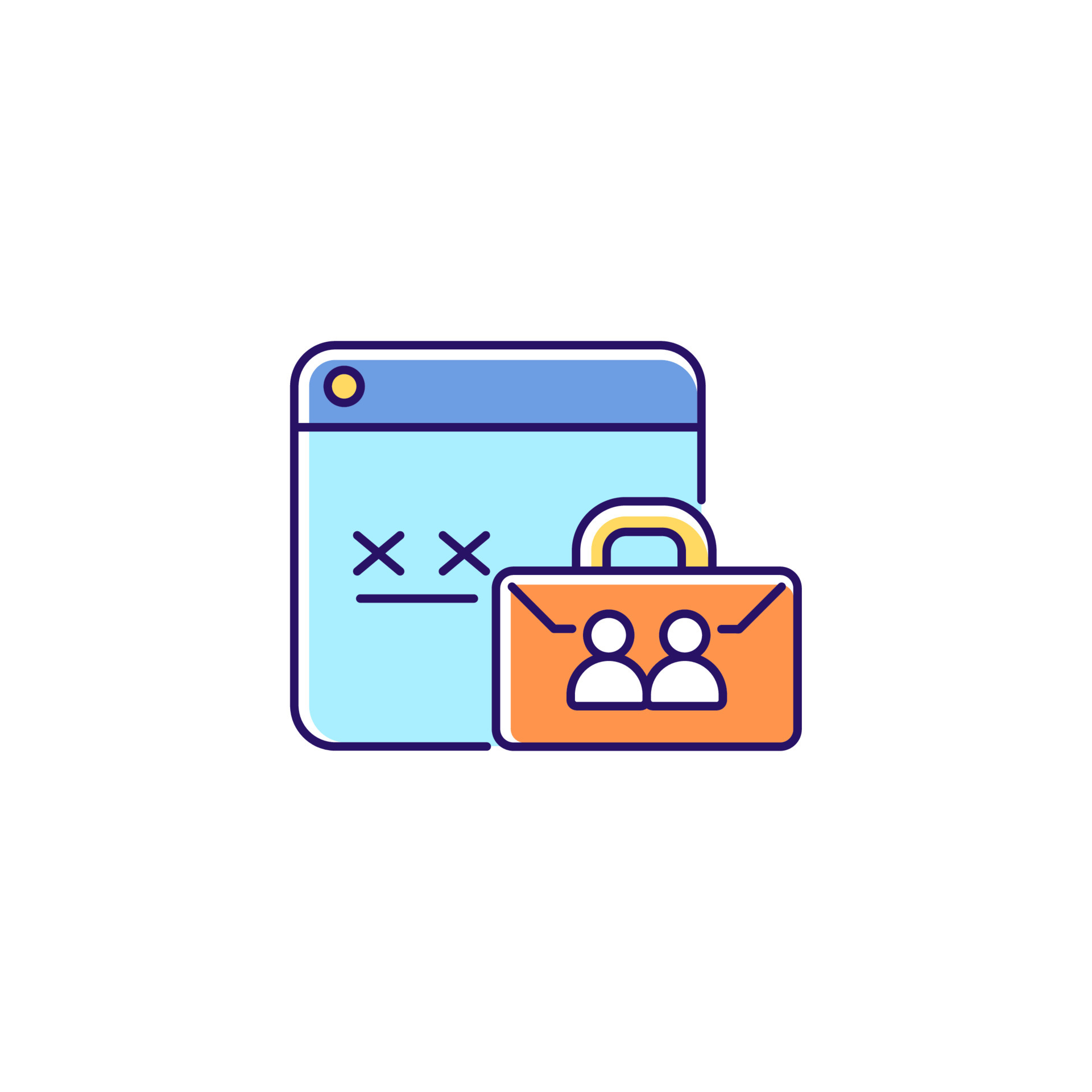 Corporate Password Rgb Color Icon Internet Safety For Enterprise