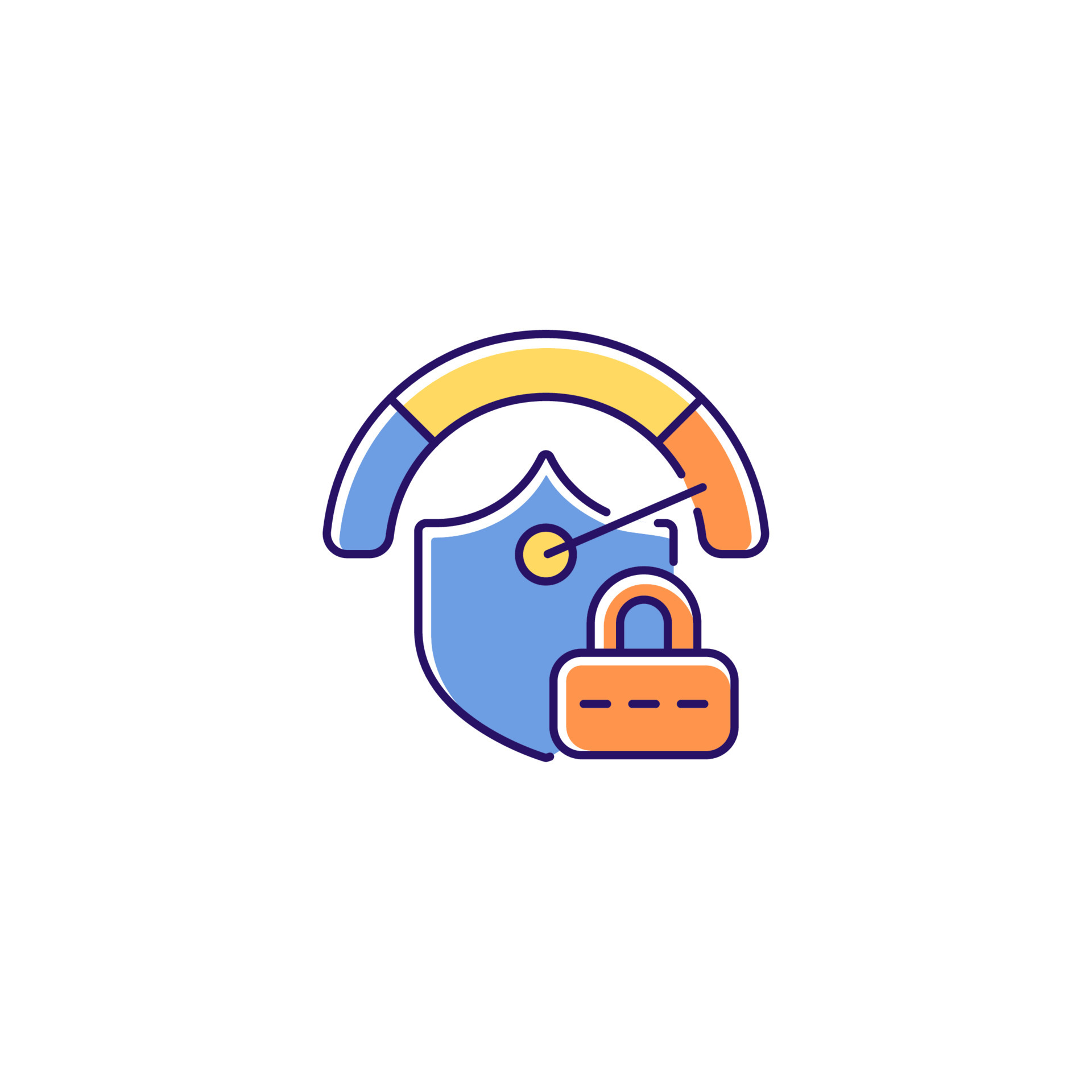 Strong Password Rgb Color Icon Safeguard For Confidential Data